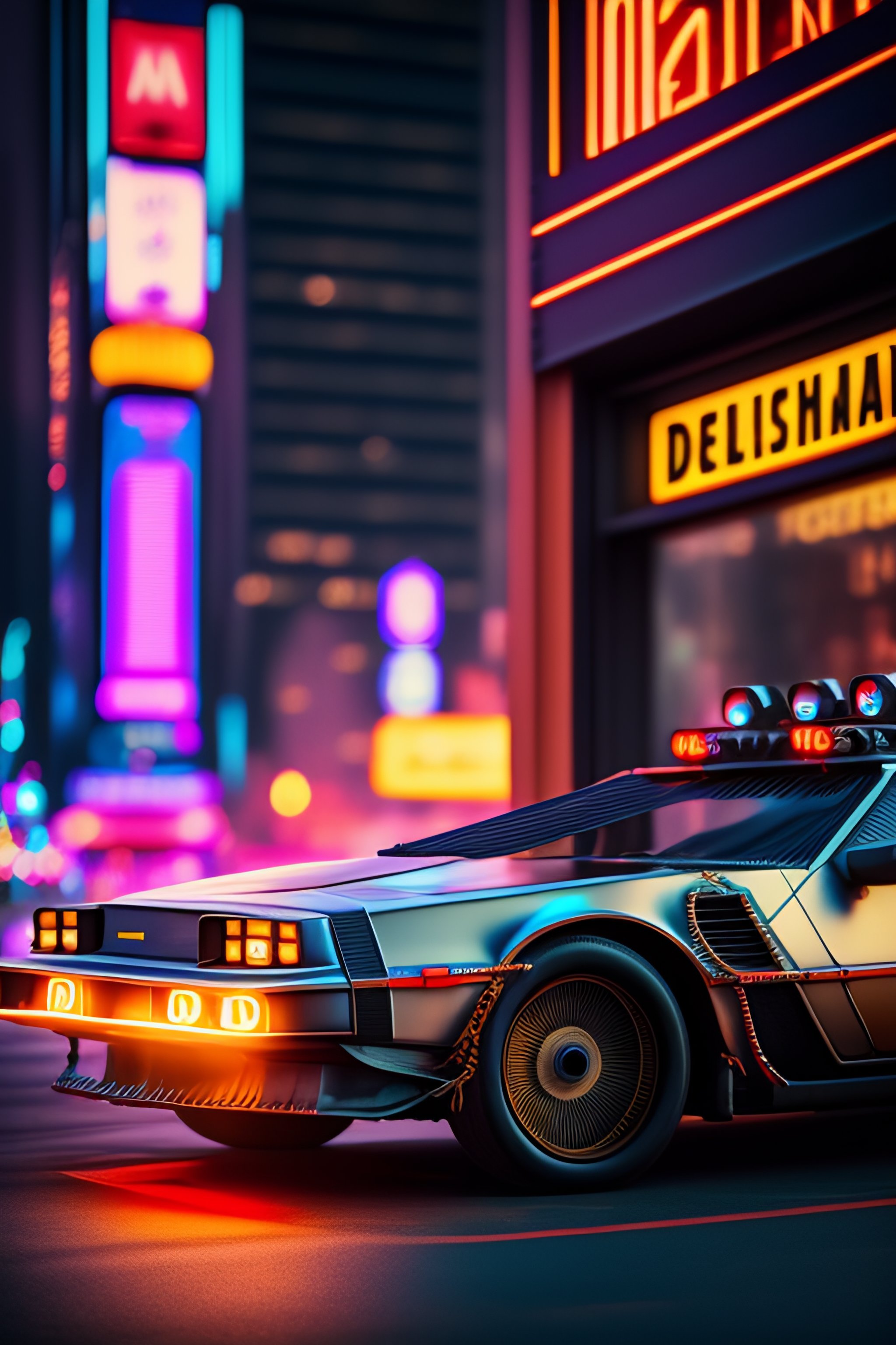 Lexica - Photorealistic delorean time Maschine Steam Punk Style on time ...