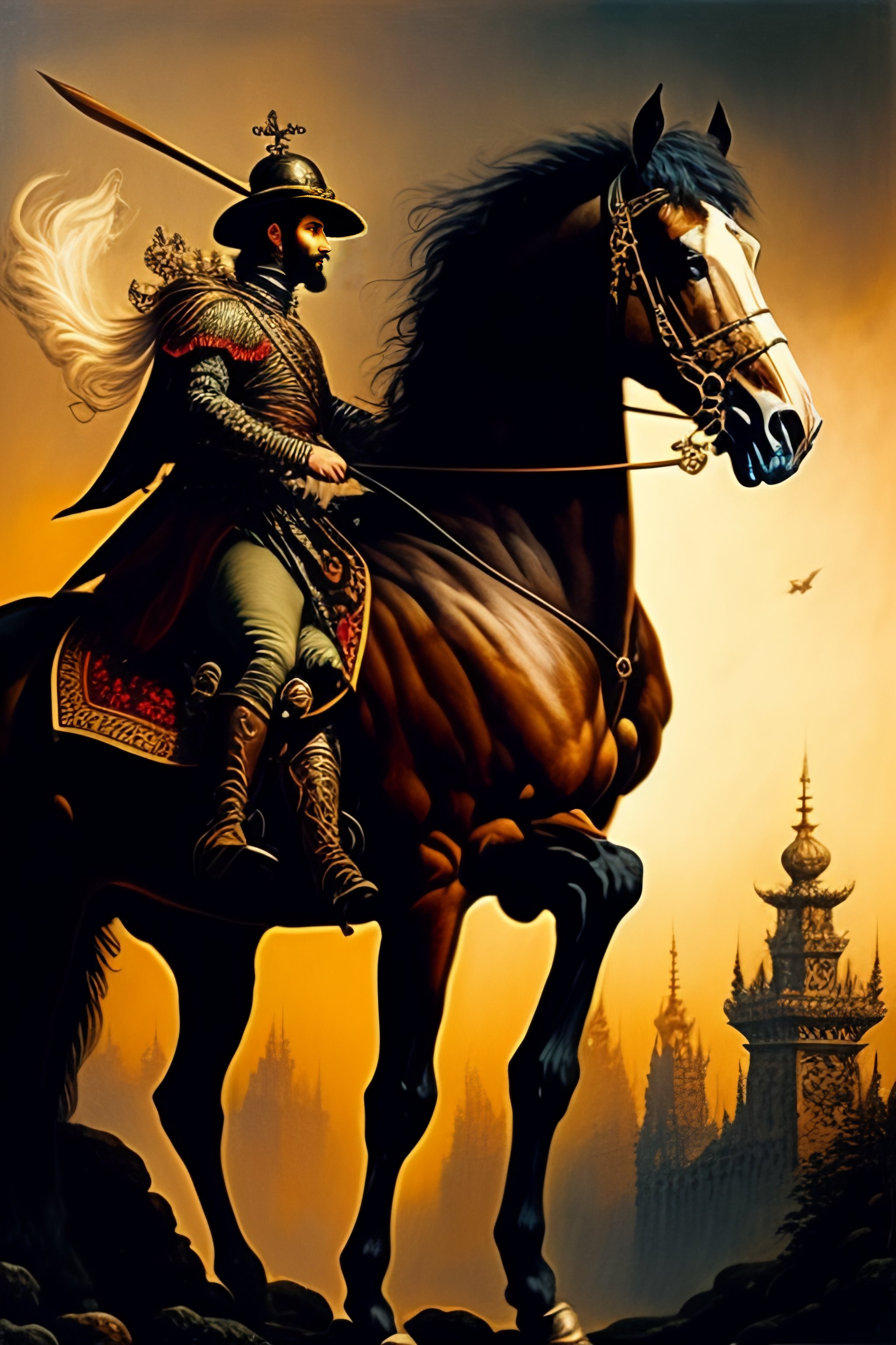 Lexica - Four Horsemen of the Apocalypse, tarot card detailed painting ...