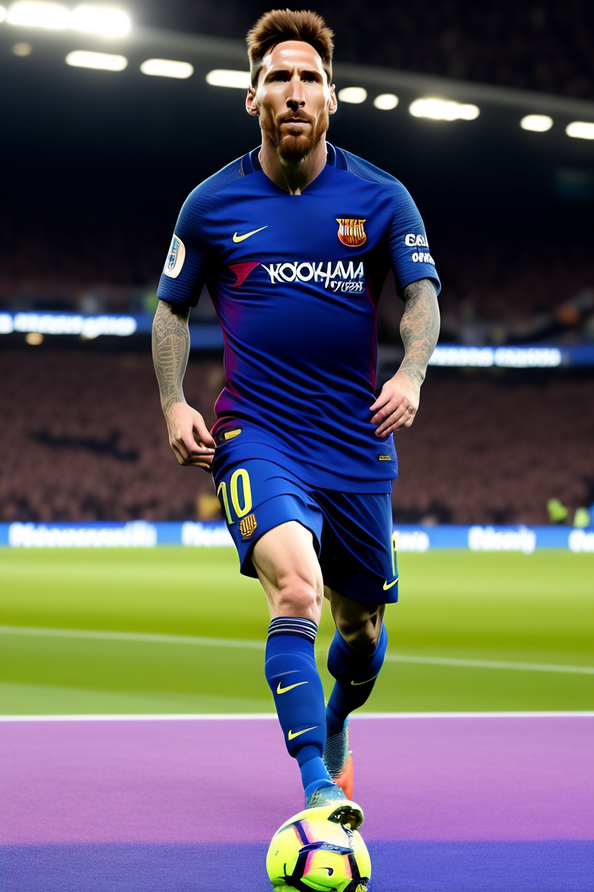 Lexica - Messi on Chelsea uniform