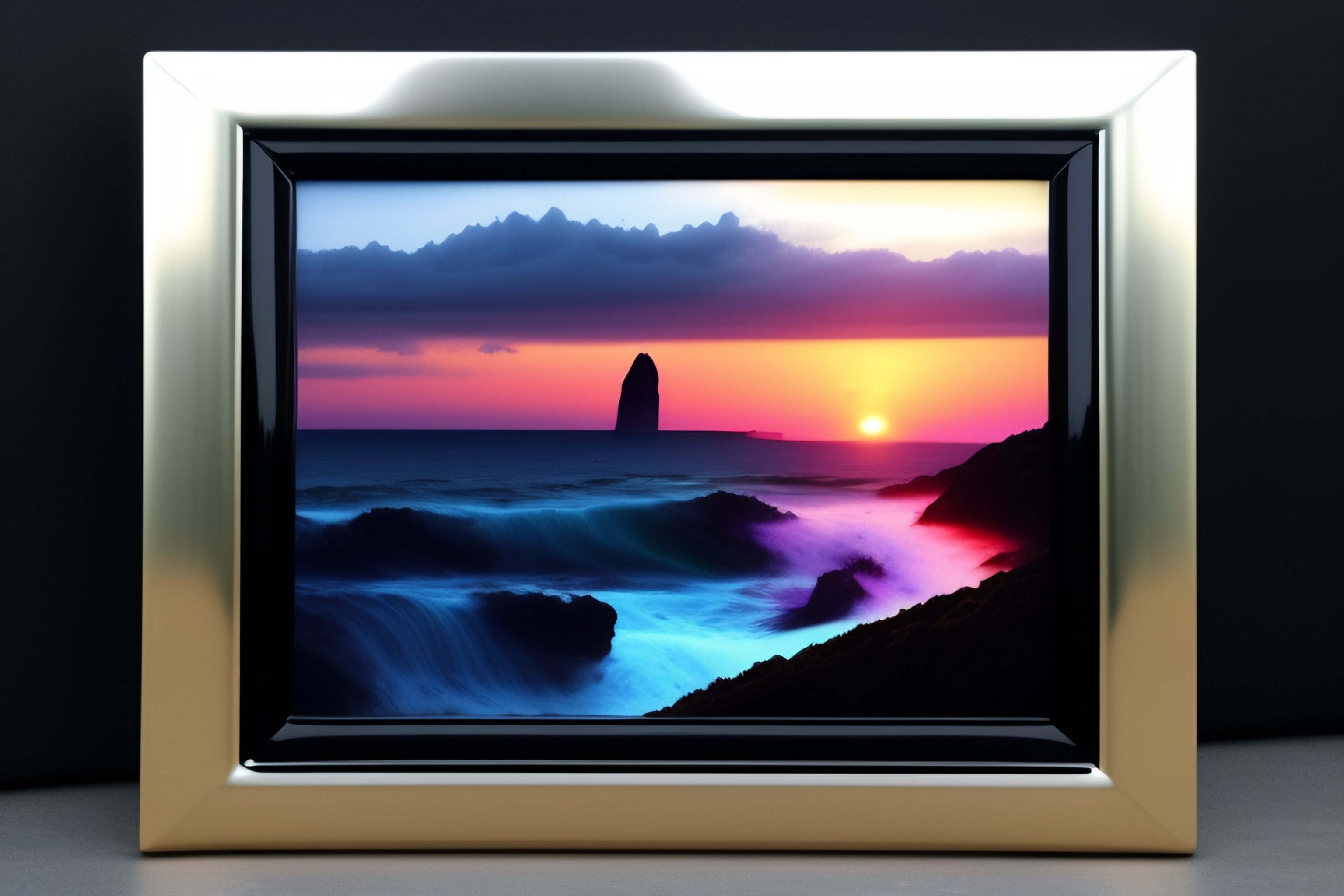 Lexica - Futuristic photo frame