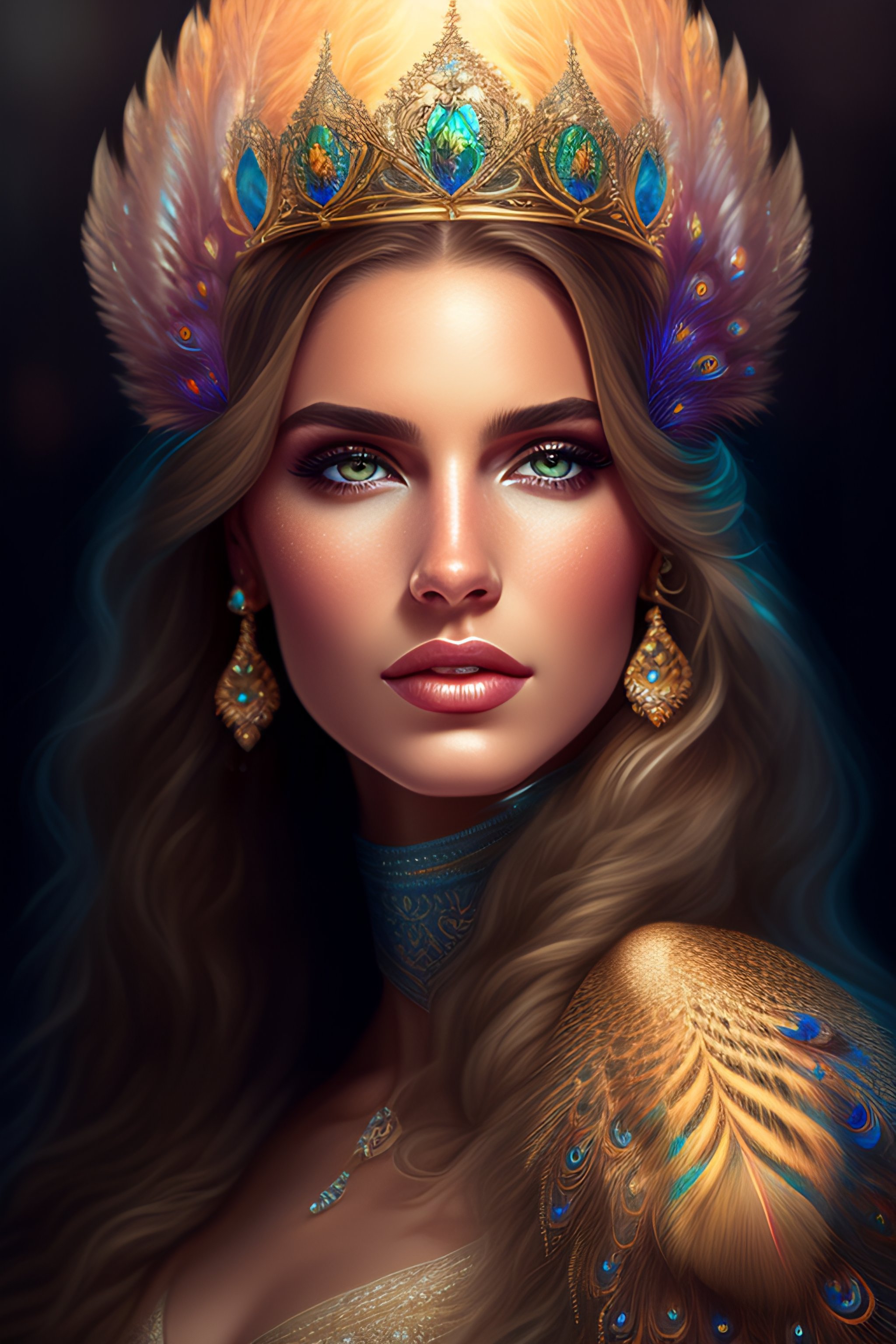Lexica - Beautiful portrait of an attractive Princess wearing a tiara ...