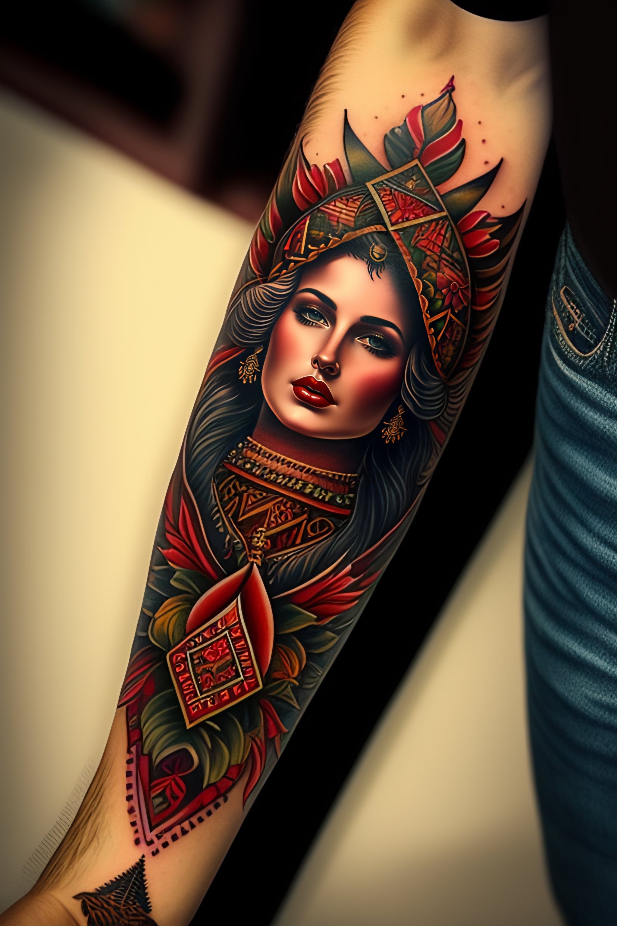 Lexica - American traditional tattoo design