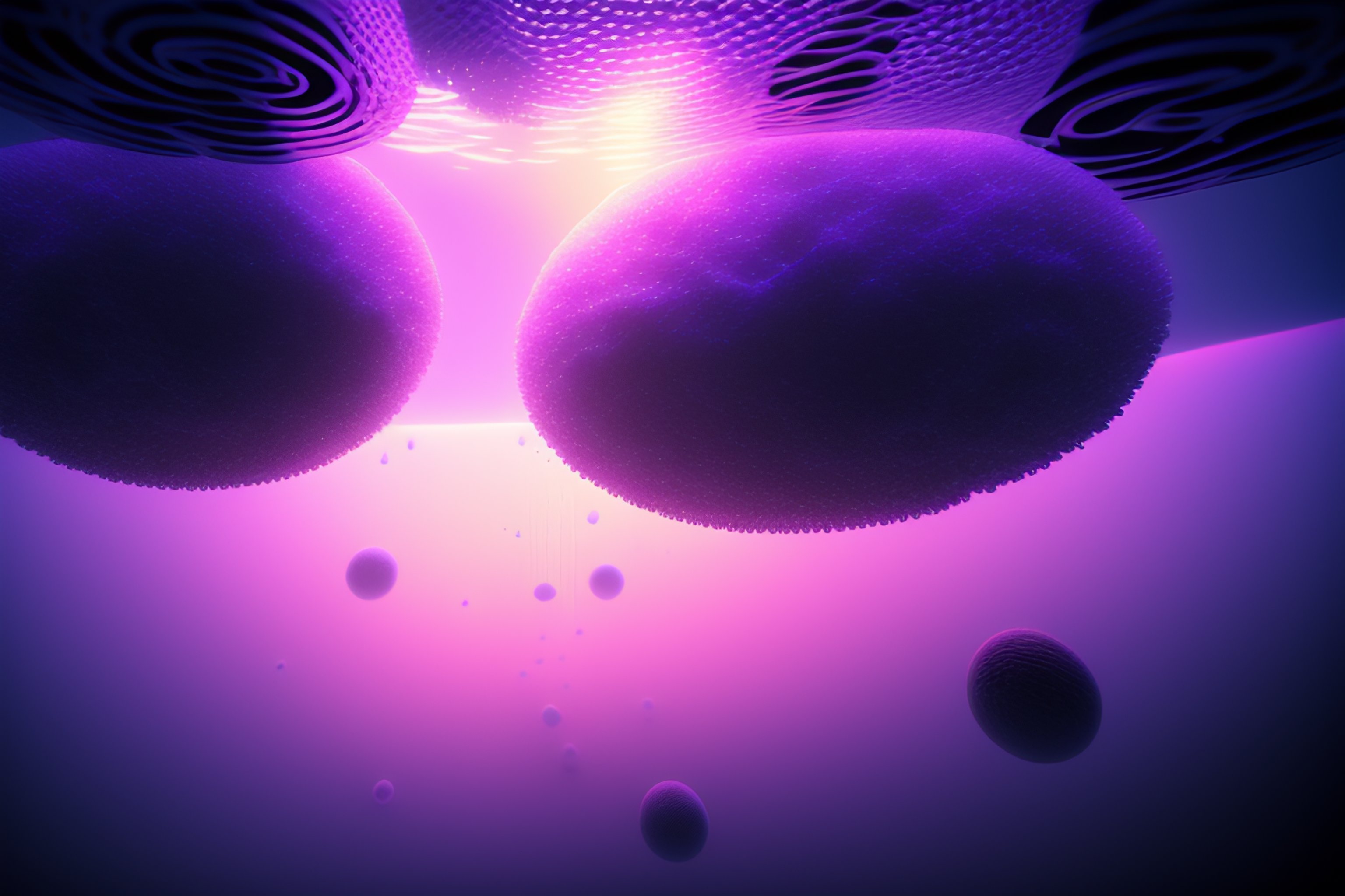 Lexica - Organic cellular molecular underwater environment with viruses ...