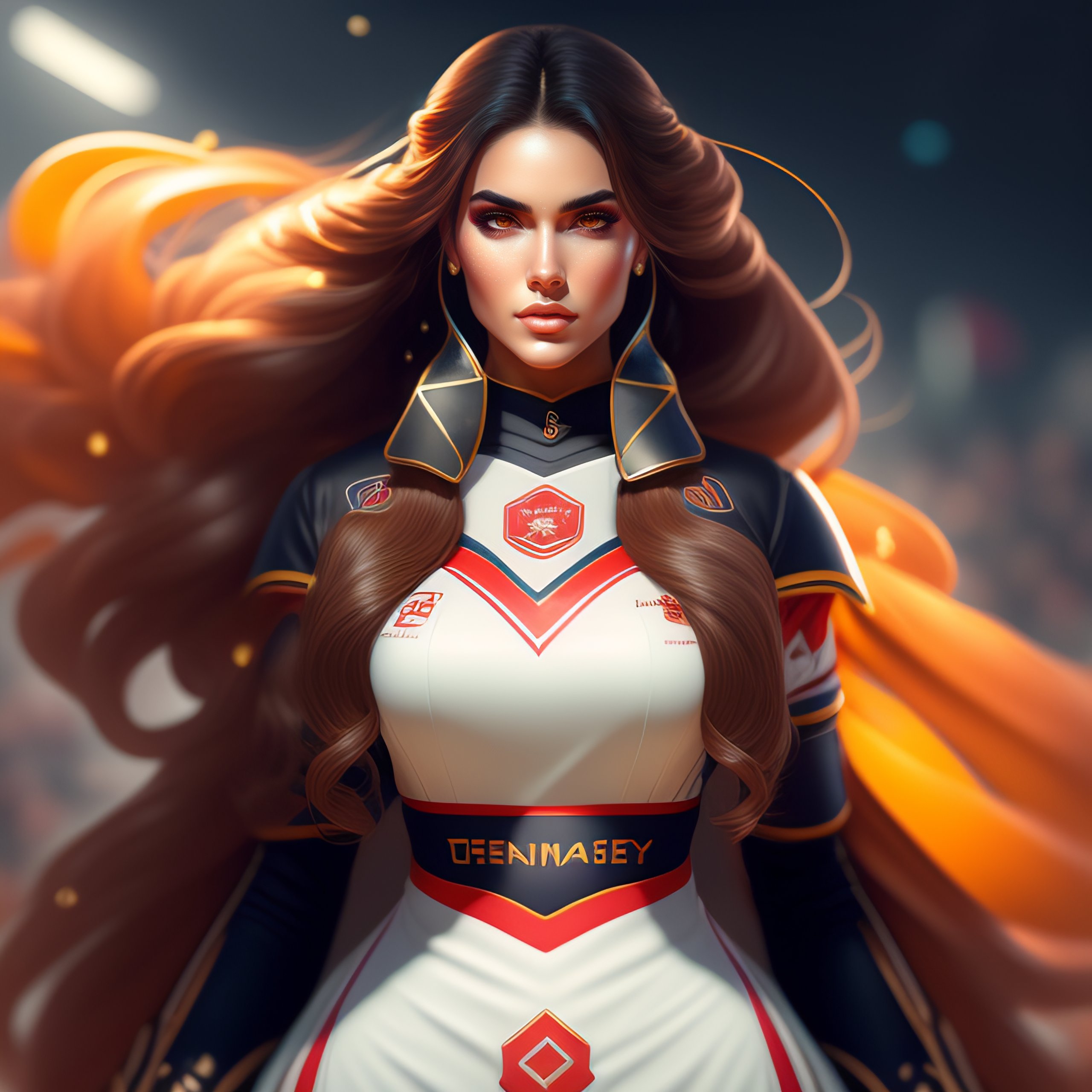 Lexica - Symmetry niece waidhofer wearing a baseball uniform, portrait ...