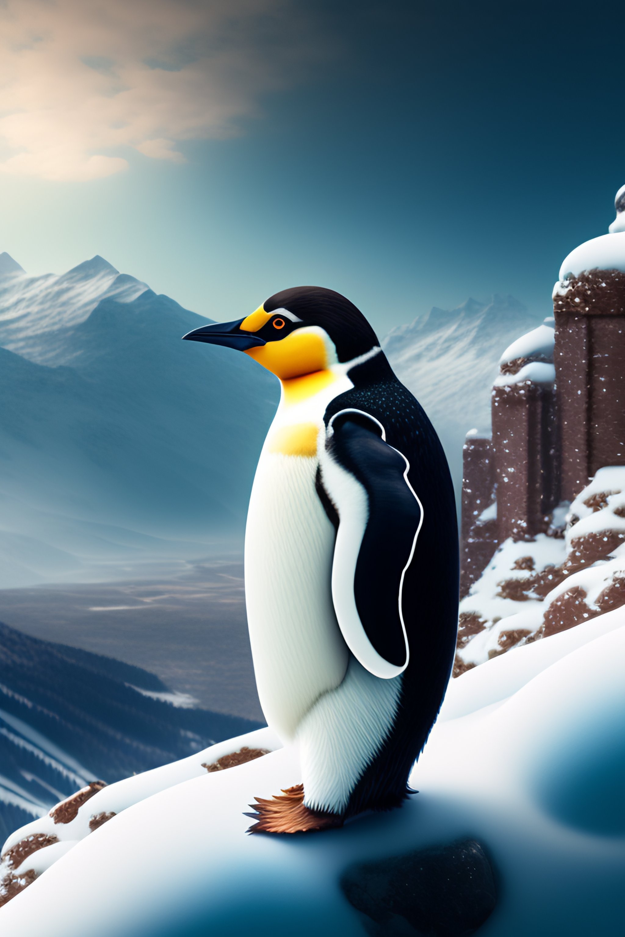 Lexica - A high penguin contemplating the ideas of ancient greek ...