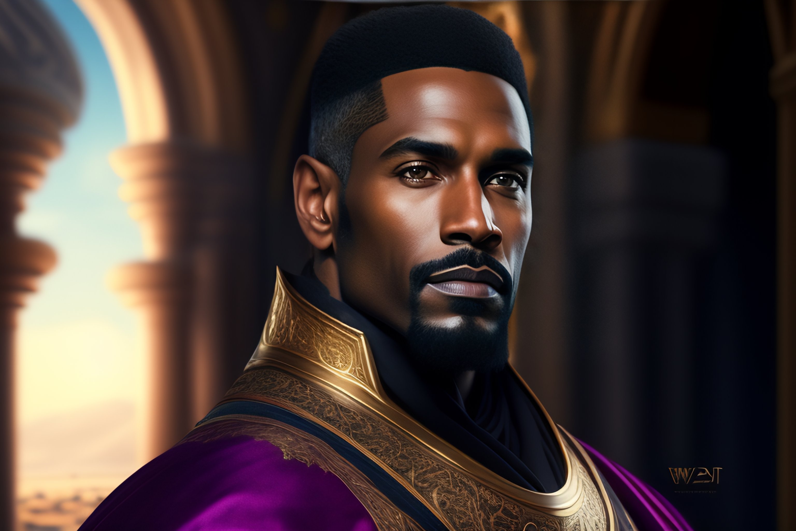 Lexica - Portrait of Ewilan with Al-jeit in background, digital ...