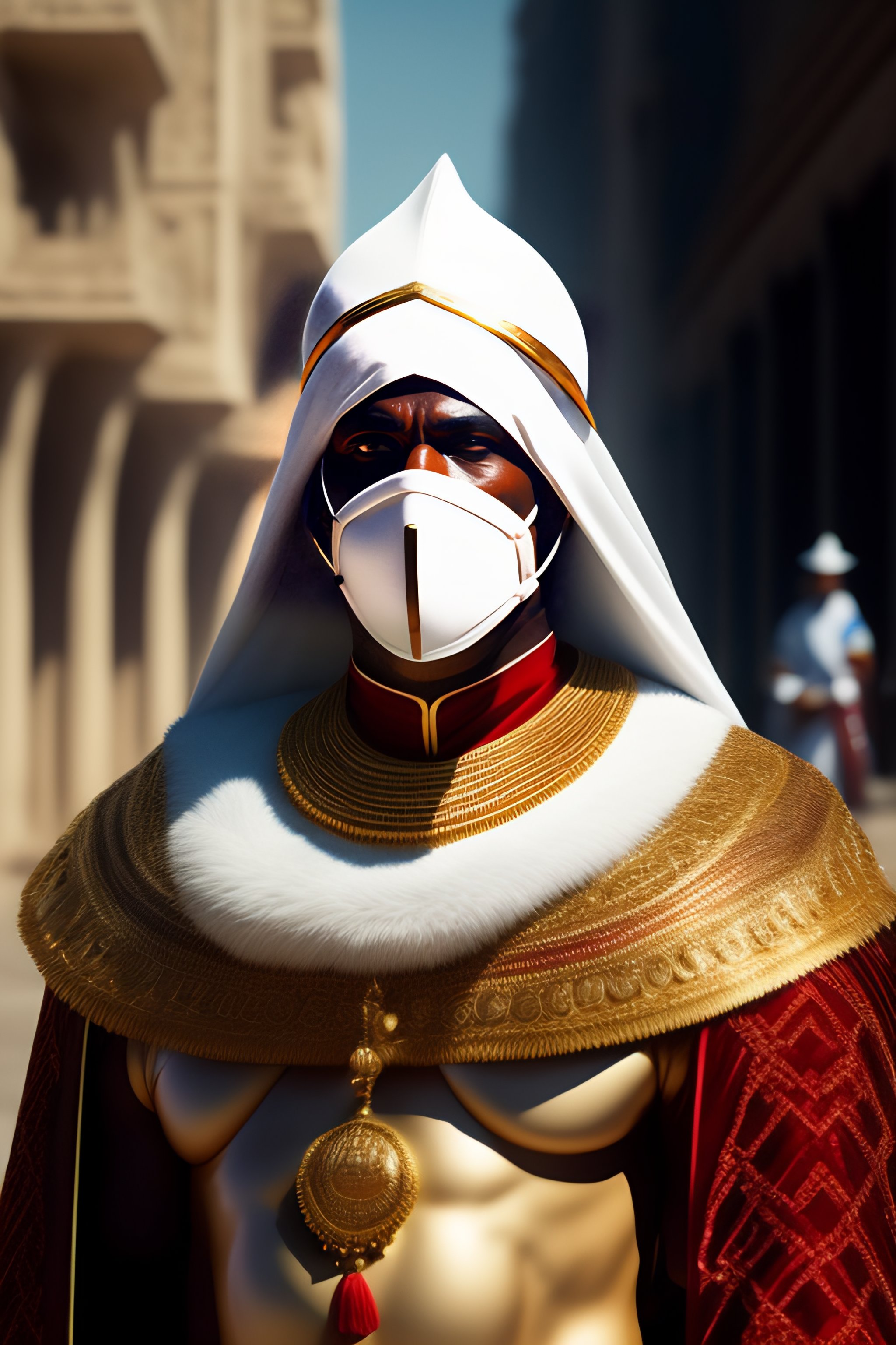 Lexica - Babylon high priest white man masked