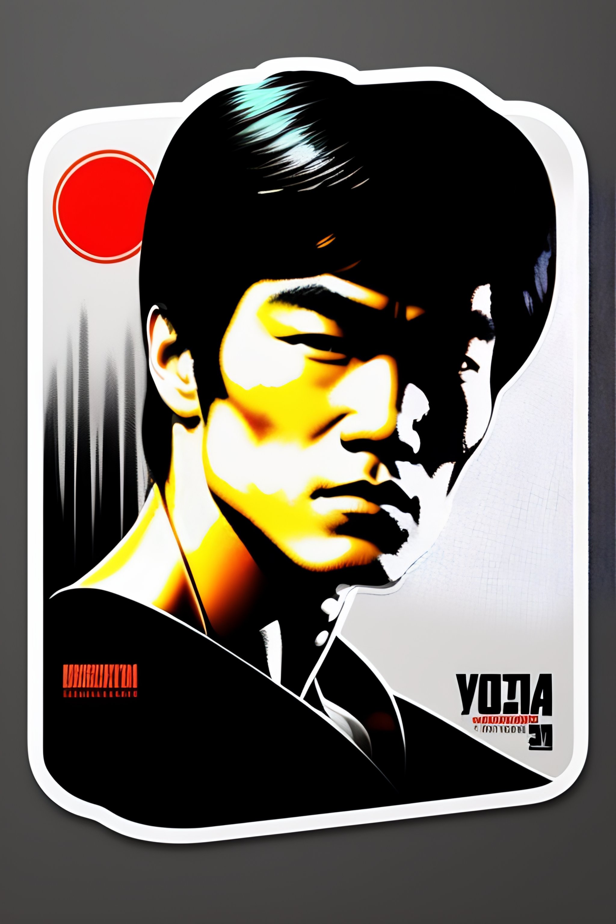 Lexica - Concept art of tshirt design, vector logo a portrait of Bruce ...