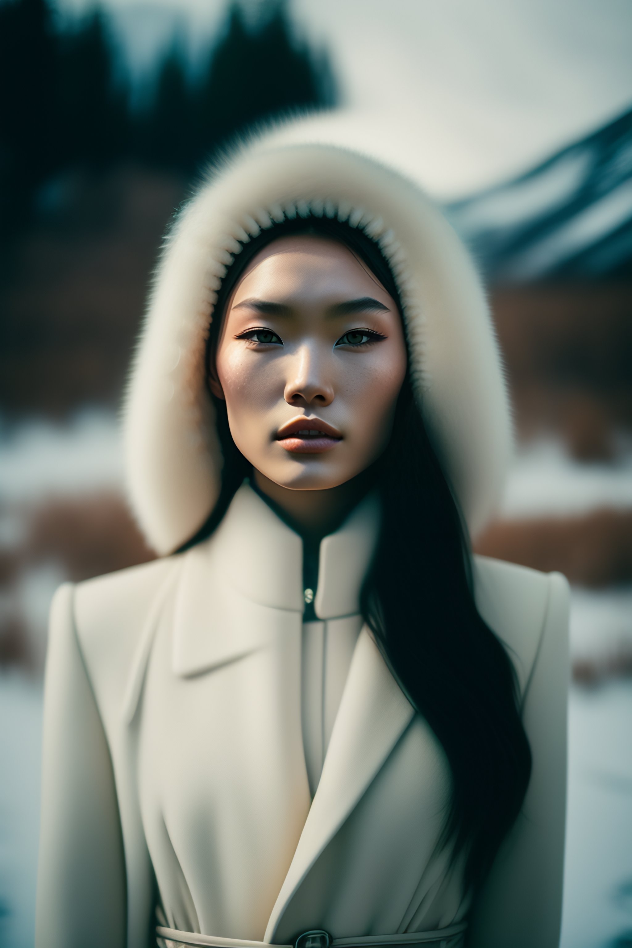 Lexica - Almaty girl, kazakh, Portrait of beautiful kazakh fashion ...