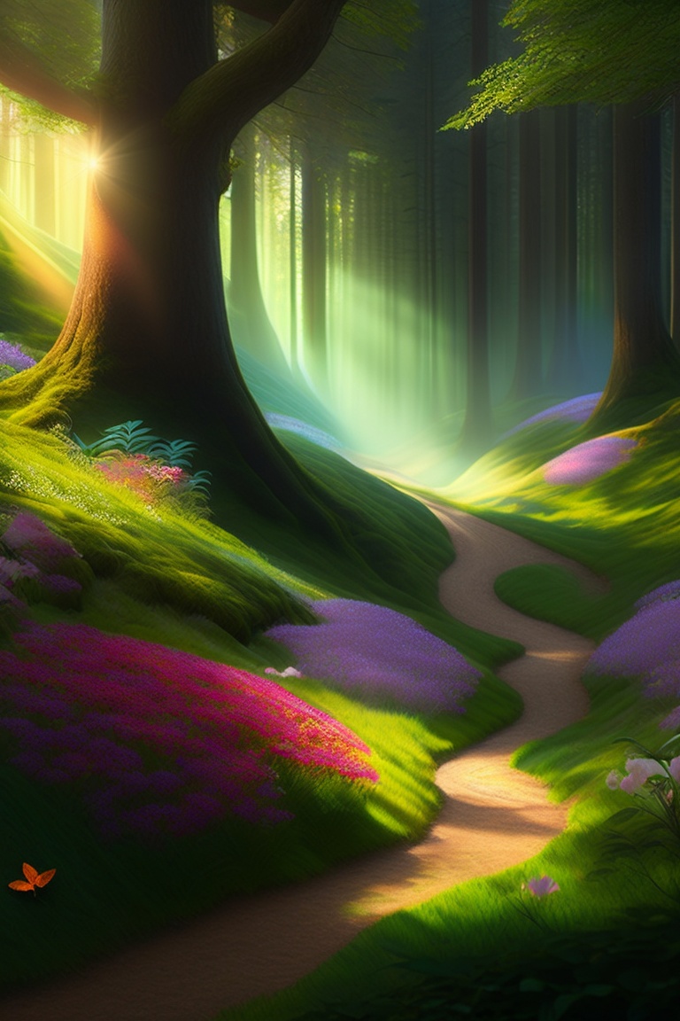 Lexica - You find yourself in a deep enchanted forest, a magical place ...