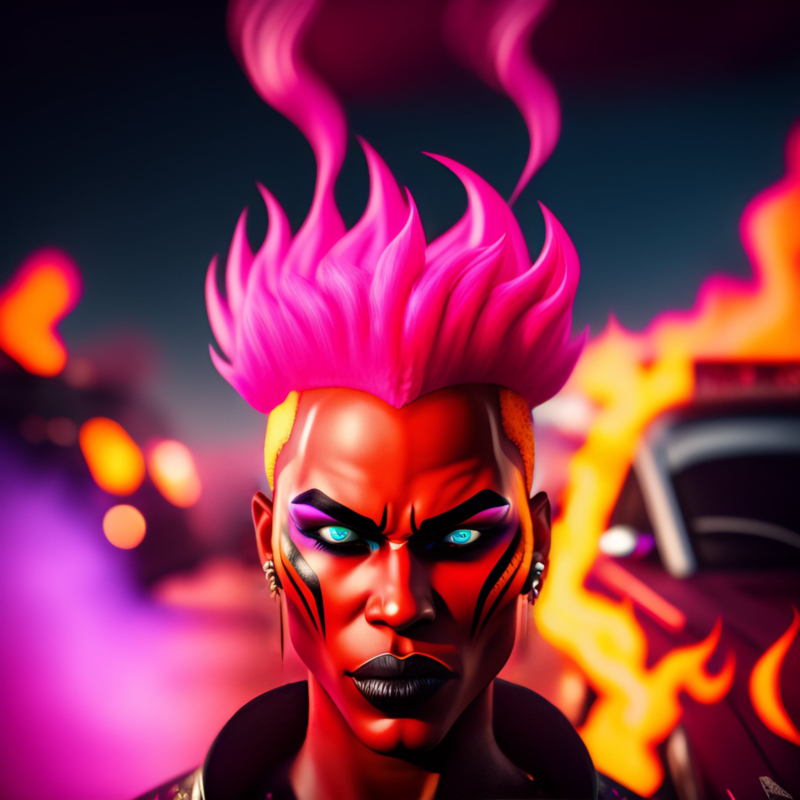 Lexica - Comic style, twisted metal ps1 game cover, sweet tooth with ...