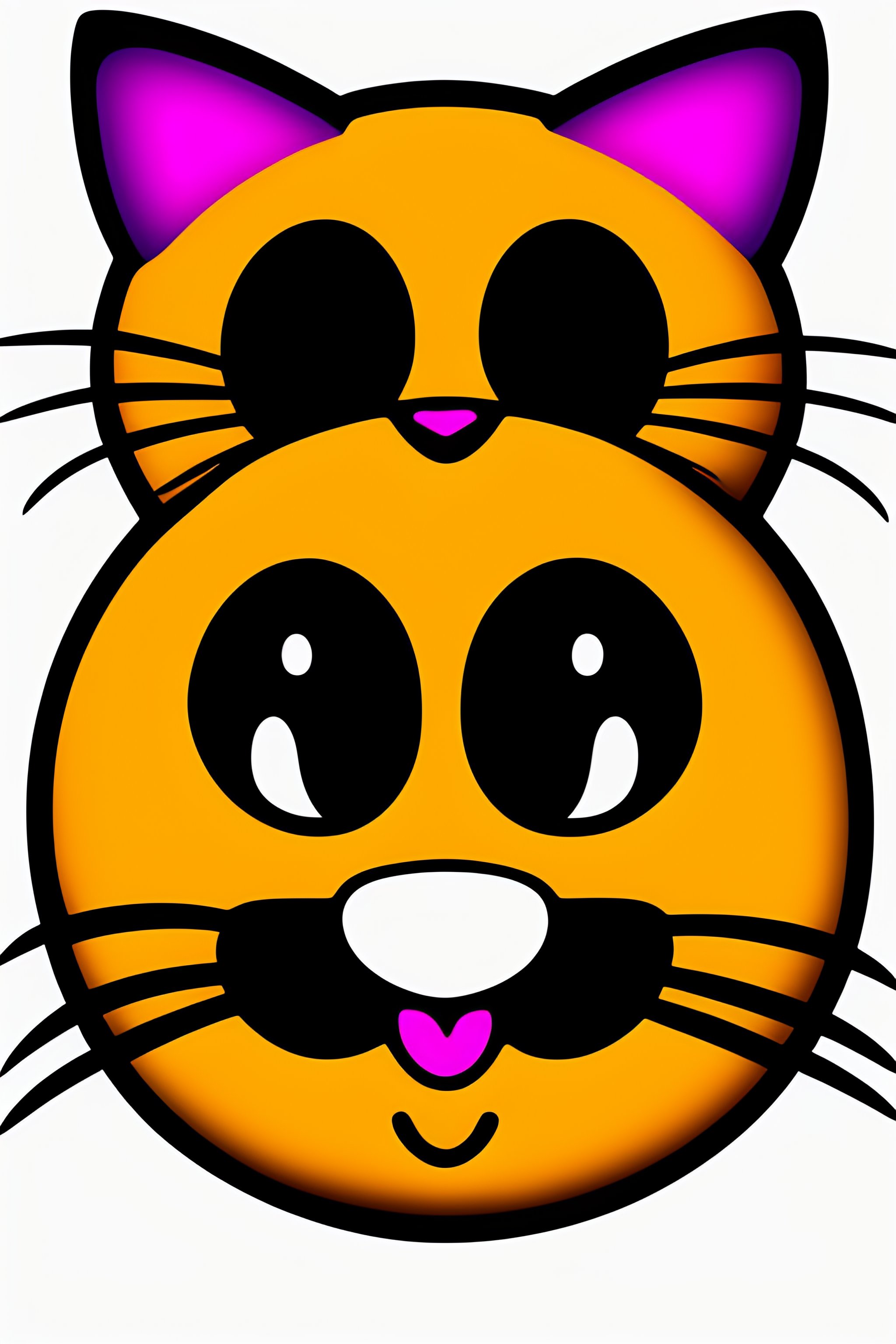Happy Cat Face Clipart