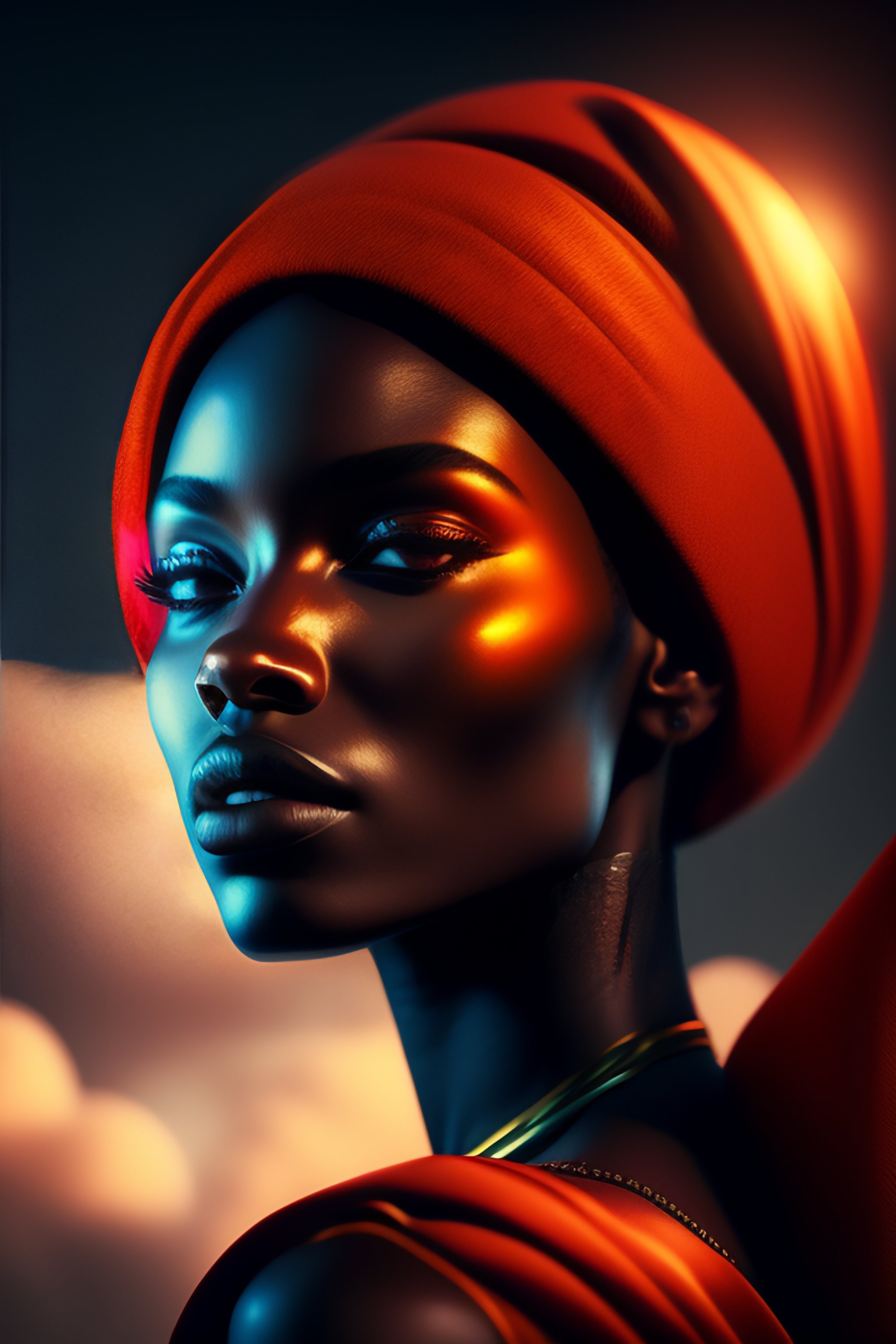 Lexica - A painting of a beautiful African girl by Leonardo da Vinci ...