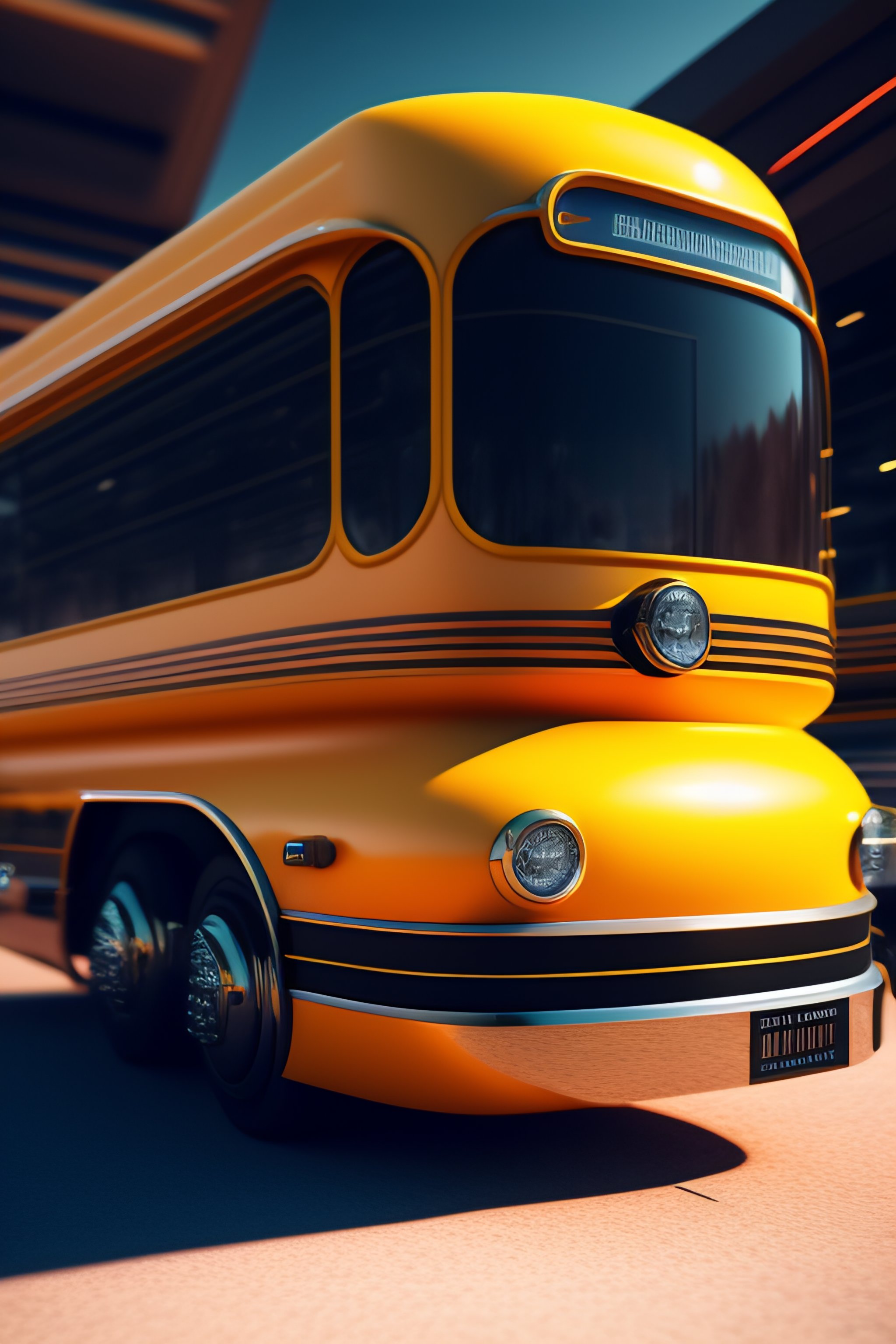 Lexica - Intergalactic bus scifi 8K render octane high definition ...