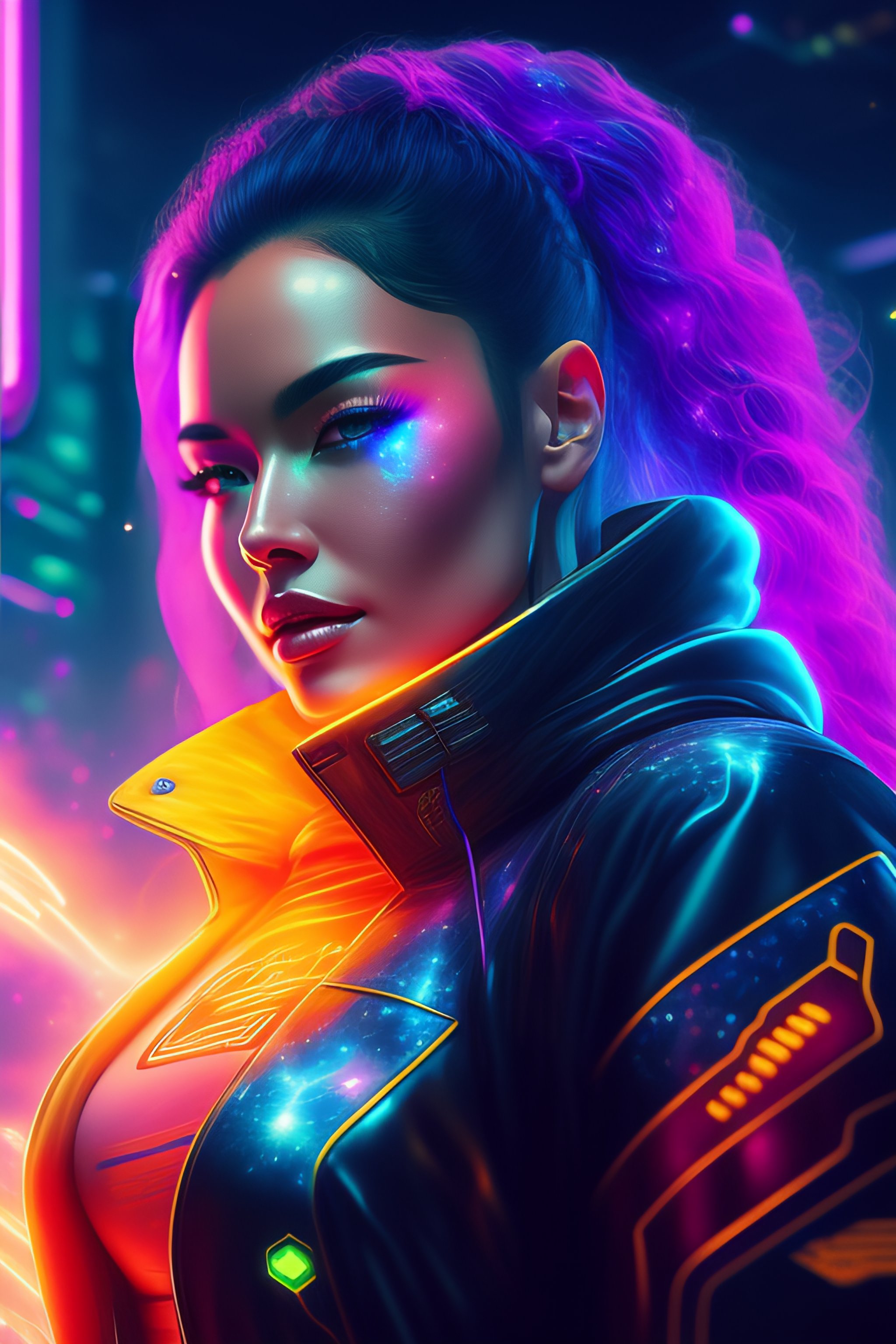 Lexica - Ultradetailed illustration of an energy spell in a galaxy ...