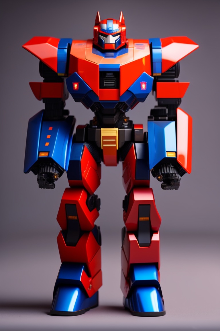 Lexica - Transformers generation 1, red and blue colors