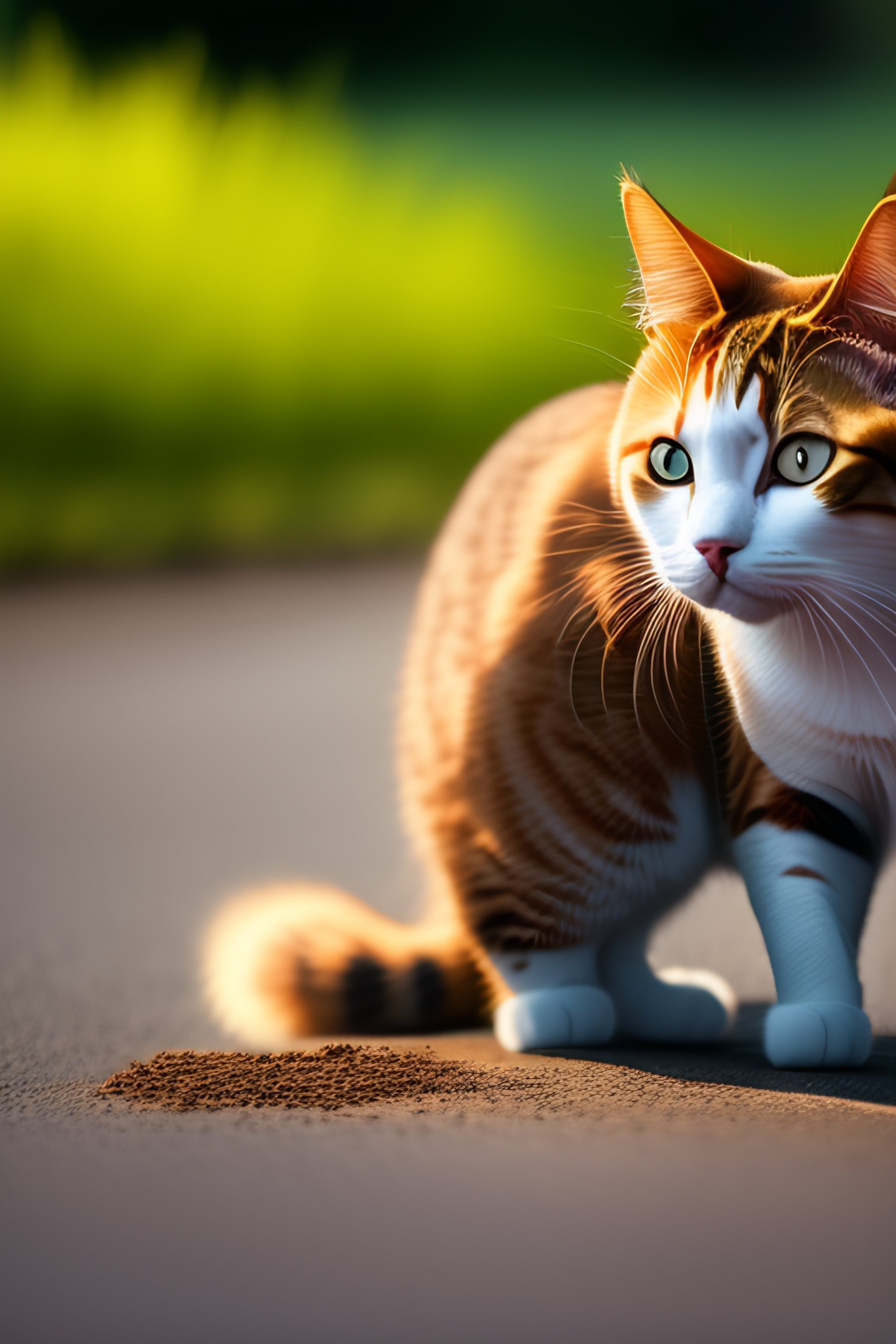 Lexica - Cat bursting against the ground