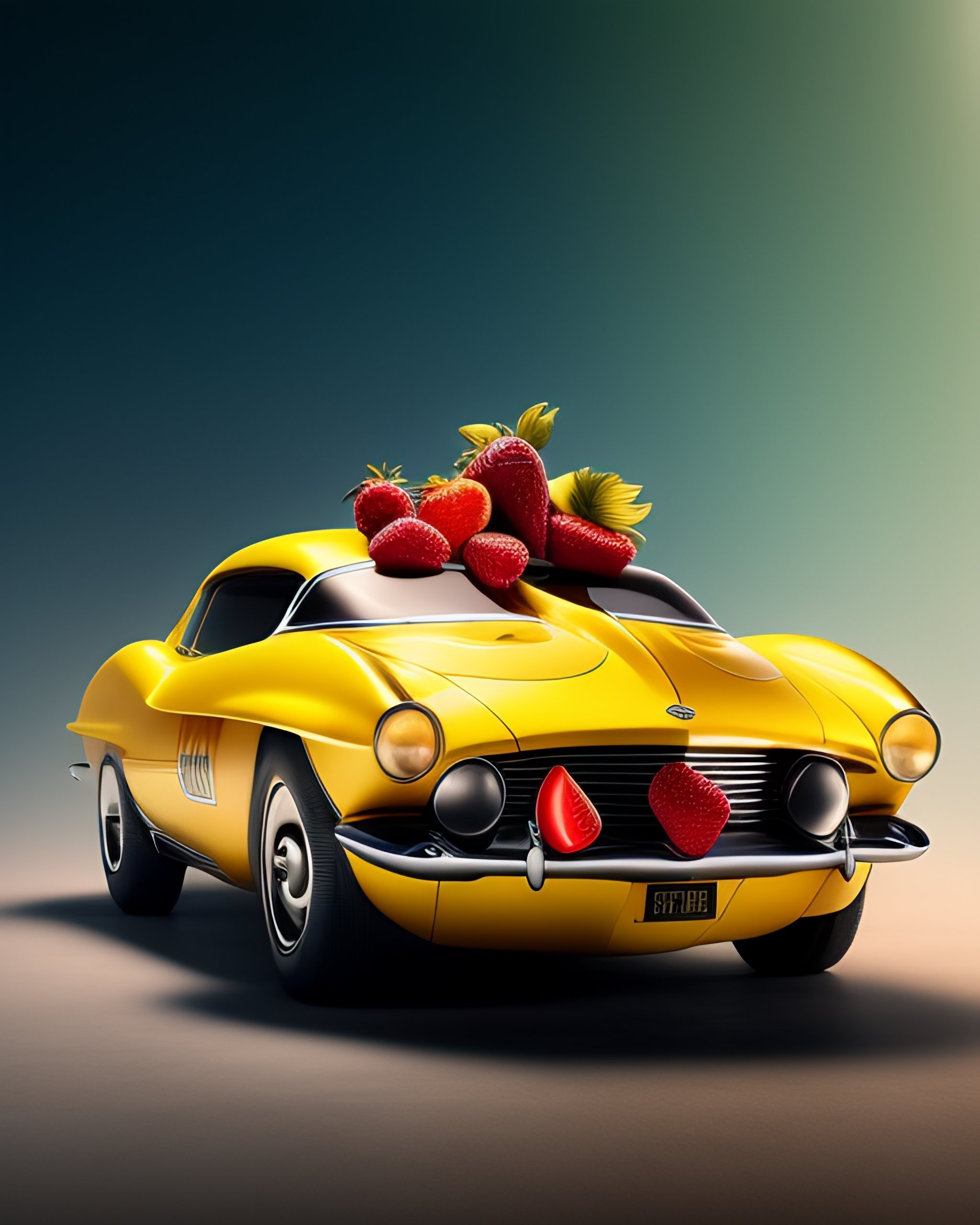 Lexica - Car made out of Fruits