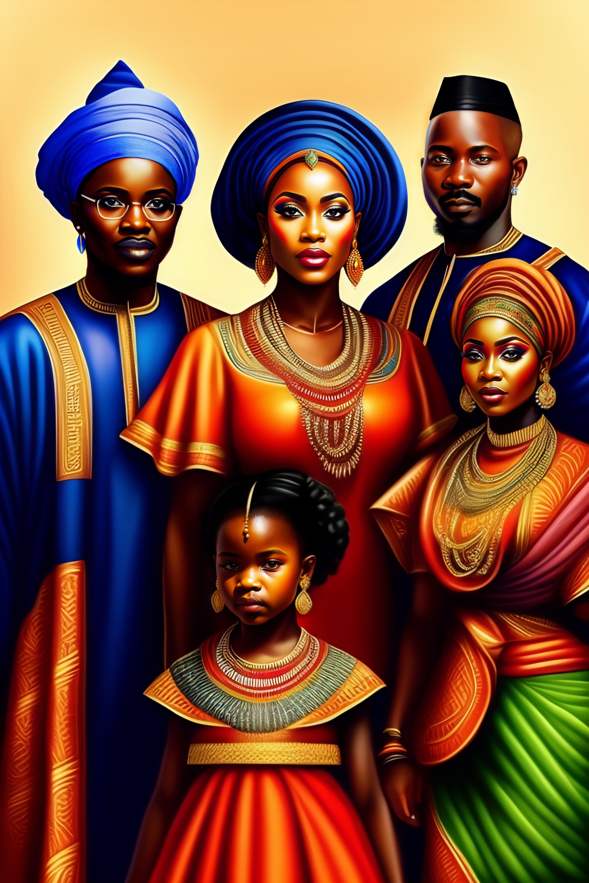 African Family Paintings