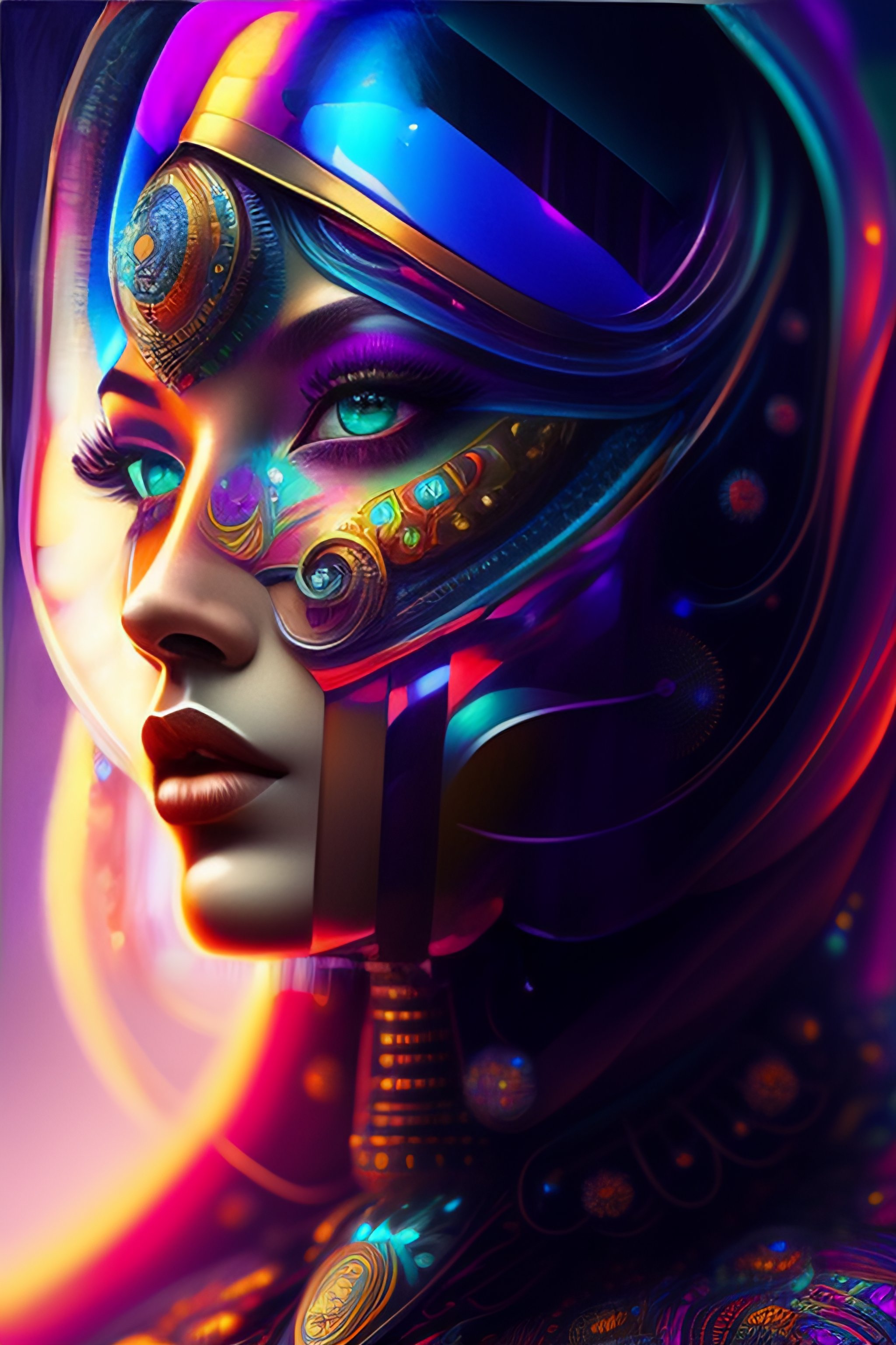 Psychedelic Face Art