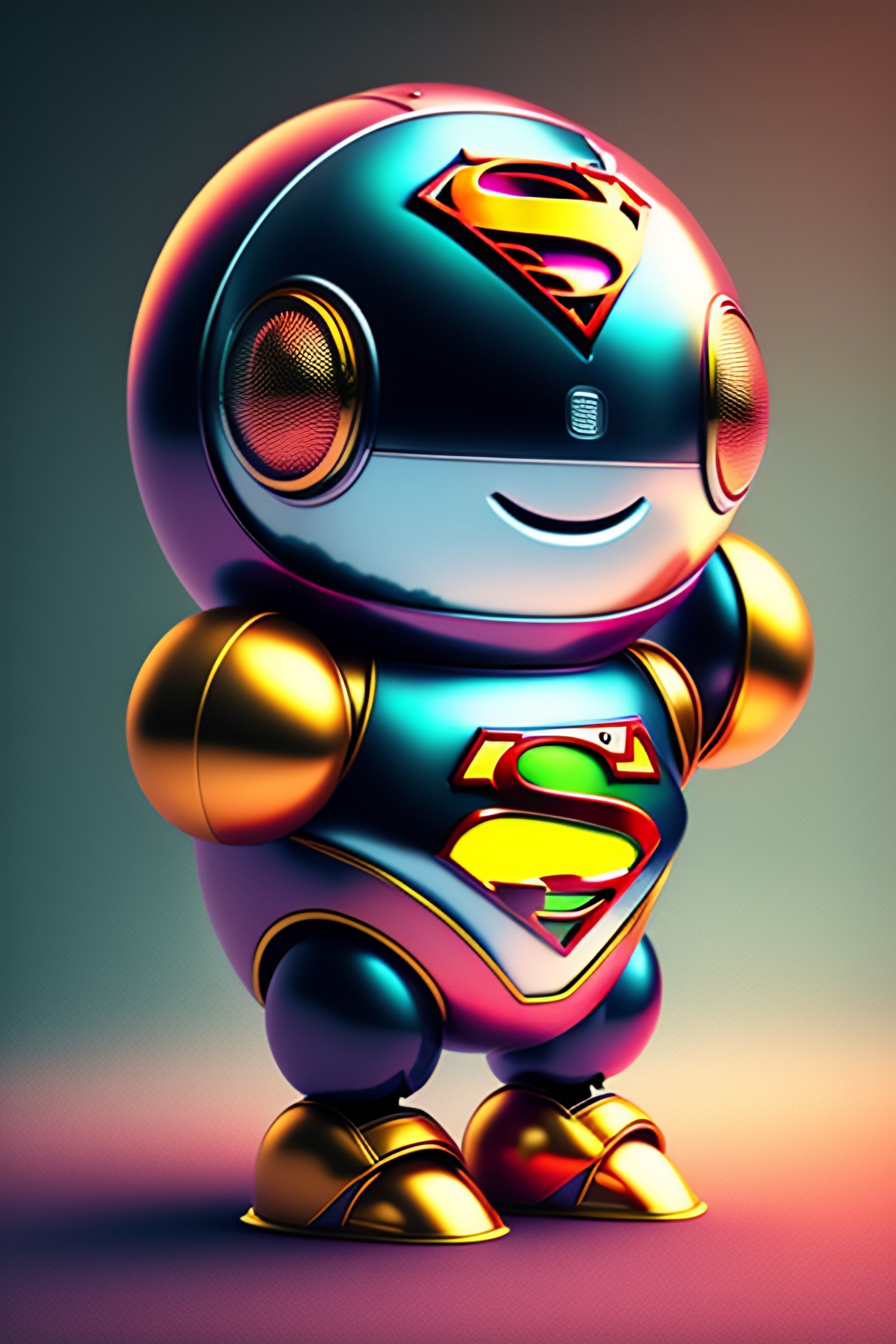 Lexica - An mascot robot, smiling, modern robot, round robot, cartoon ...