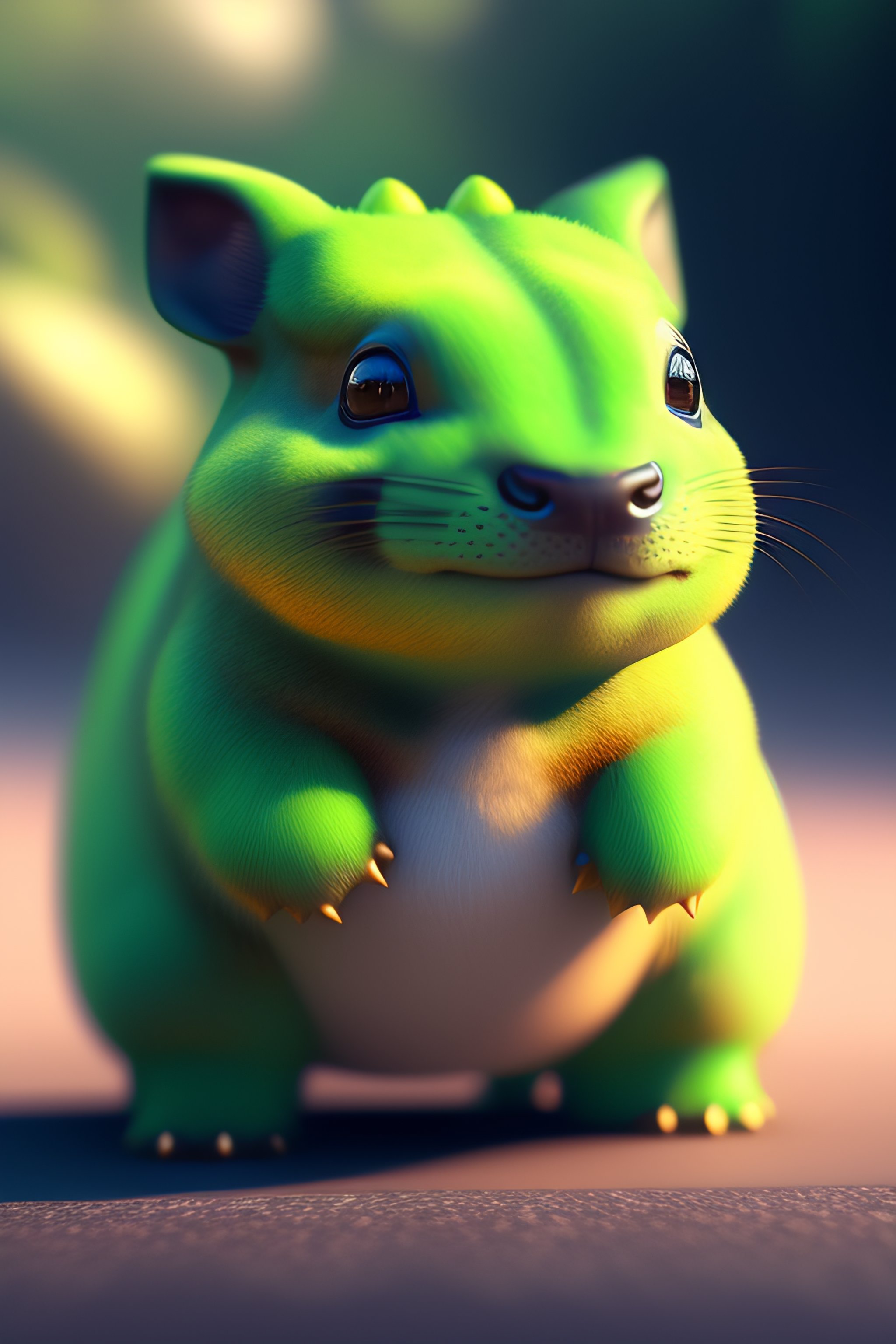 Lexica - Ultra hd! realistic, Bulbasaur, soft fur, dreamy, landscape ...