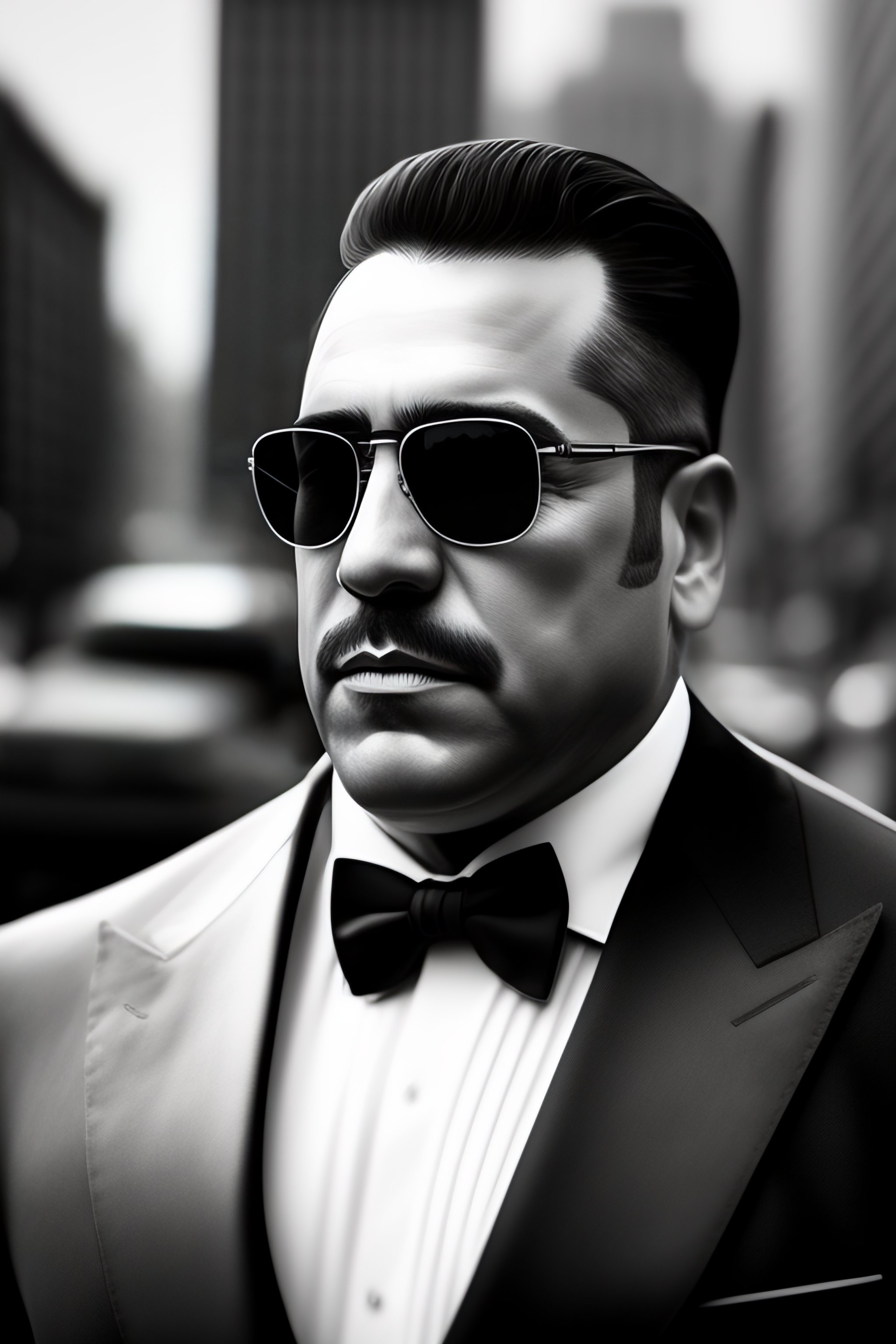 Lexica - Pencil sketch of a mafia boss in Brooklyn New york