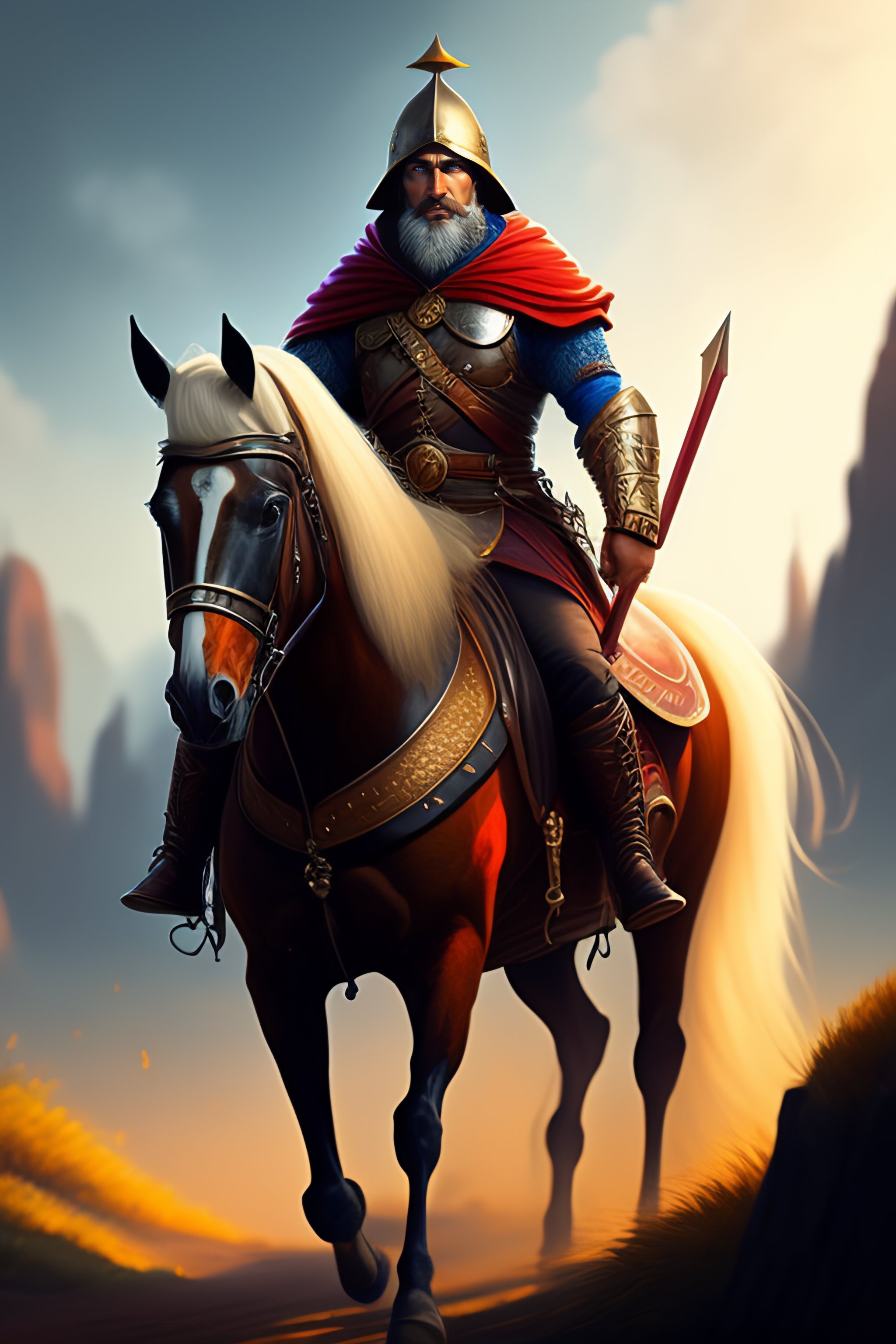 Lexica - Tin gnome warrior riding a horse, clockwork, digital painting, artstation, concept art ...