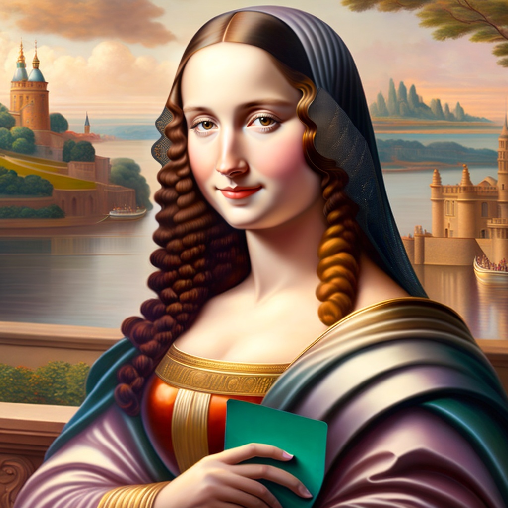 Lexica - The iconic "Mona Lisa" portrait, showcases the mysterious ...