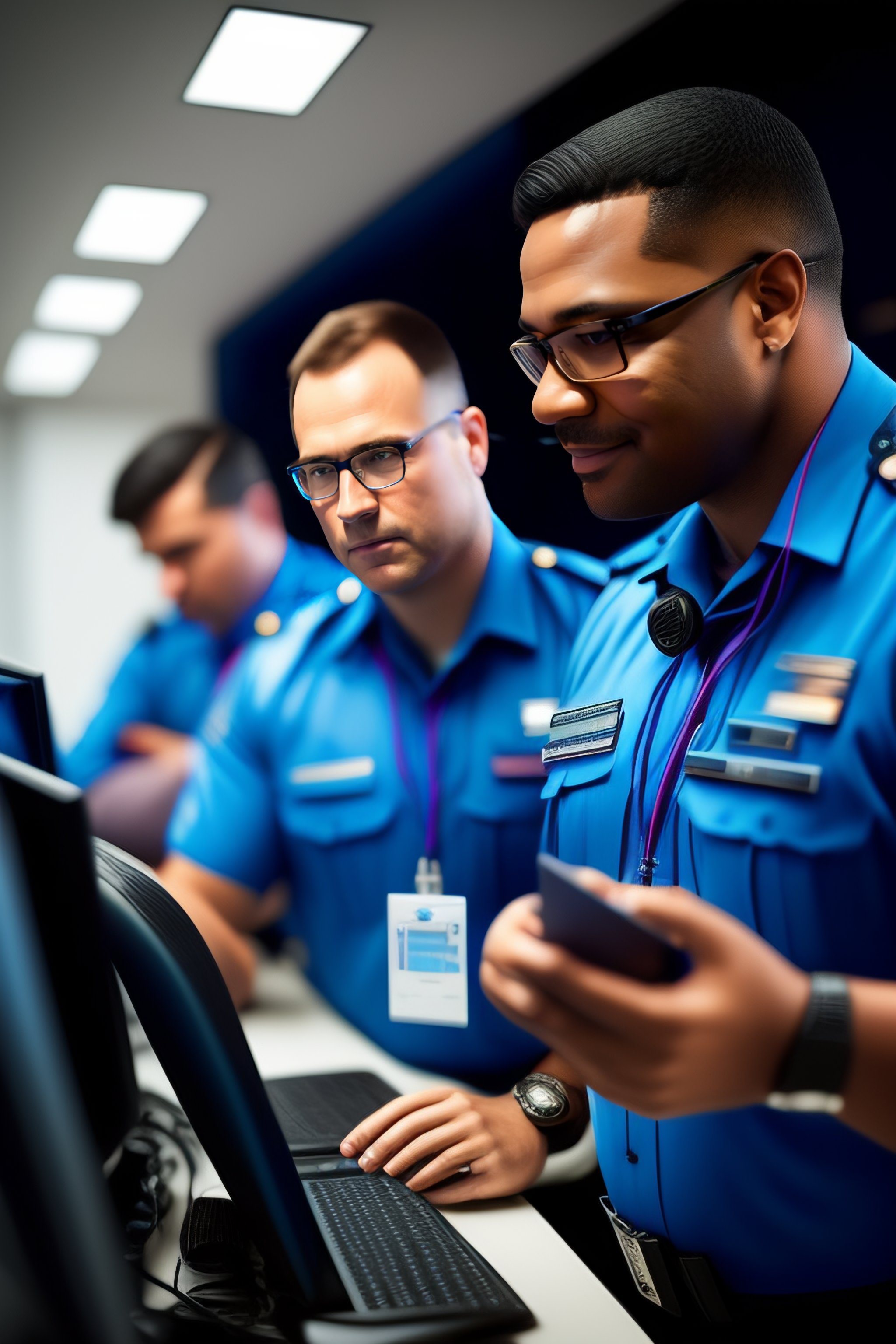 Lexica - An IT officers working on some switches