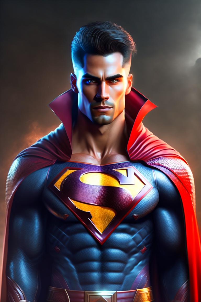 Lexica - RAW Photo, full Body Portrait, Superman as a ((dark vampire ...