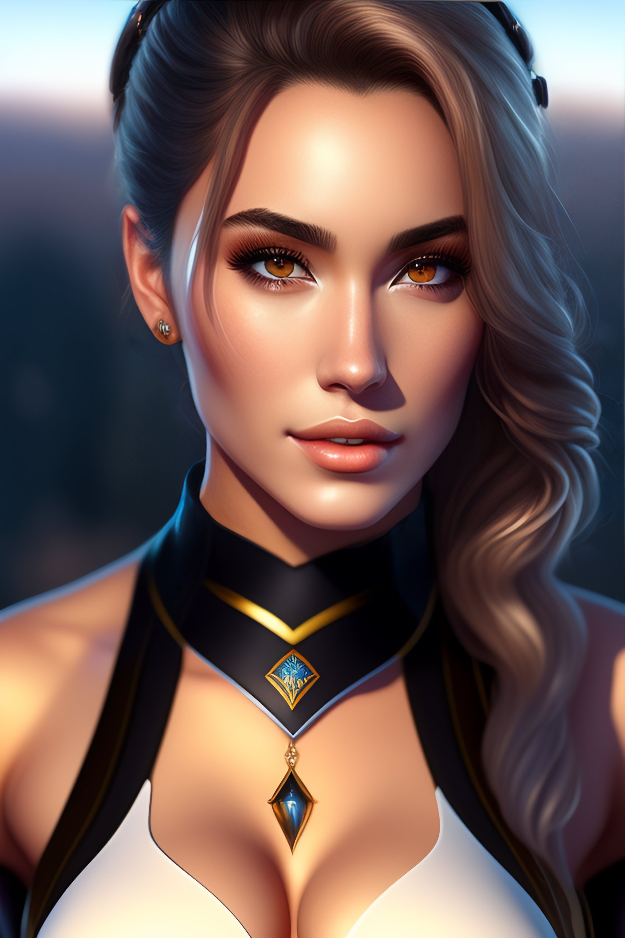 Lexica A Masterpiece Ultrarealistic Ultradetailed Full Body View Of Sexy Anime Girl That Looks