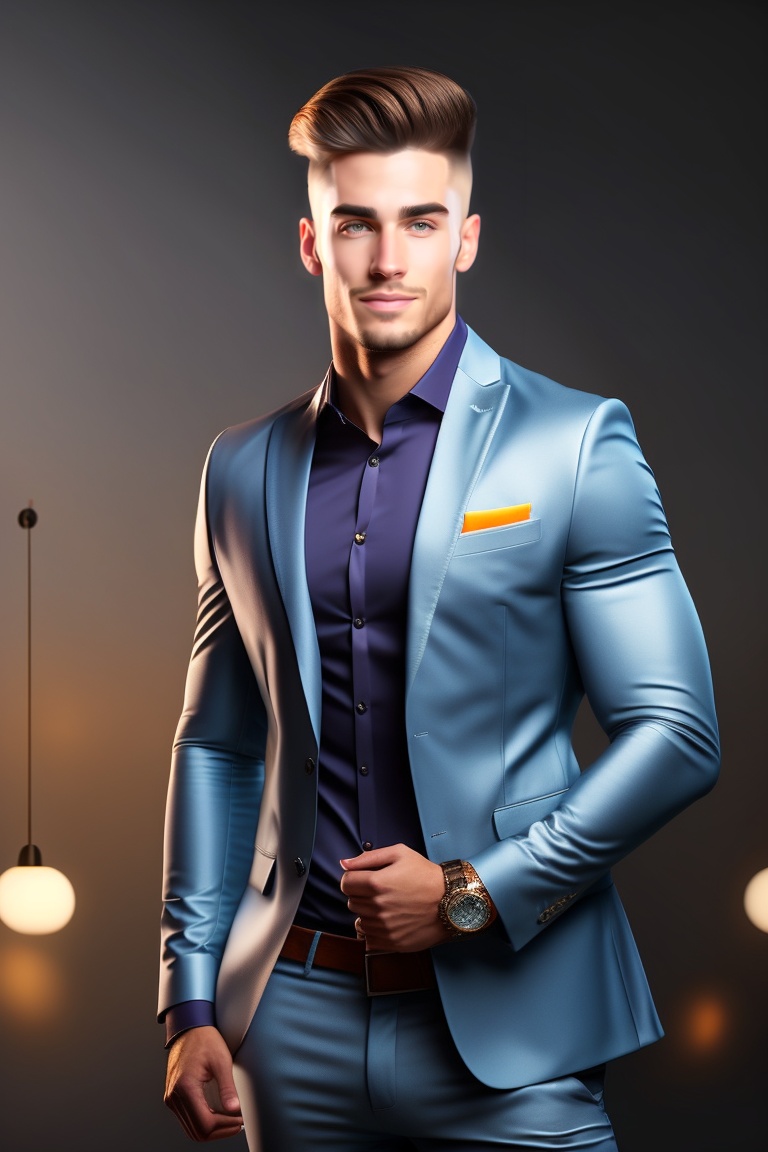 Lexica - Handsome young entrepreneur 2C ultrarealist 8k UHD, straight ...