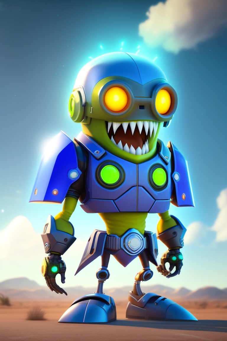 Lexica - Prototype solar powered android zombie with menacing smile ...