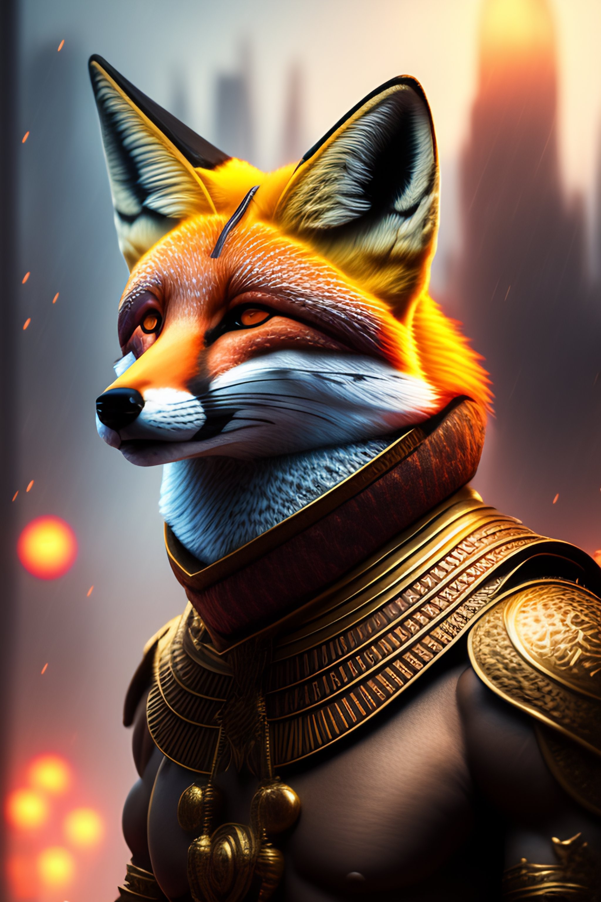 Lexica - Male fox god in egyptian worldFemale red fox humanoid, red ...