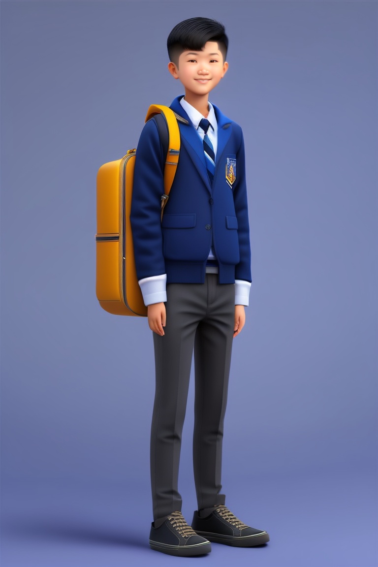 Lexica - Standing high school male student showing his whole body, this ...
