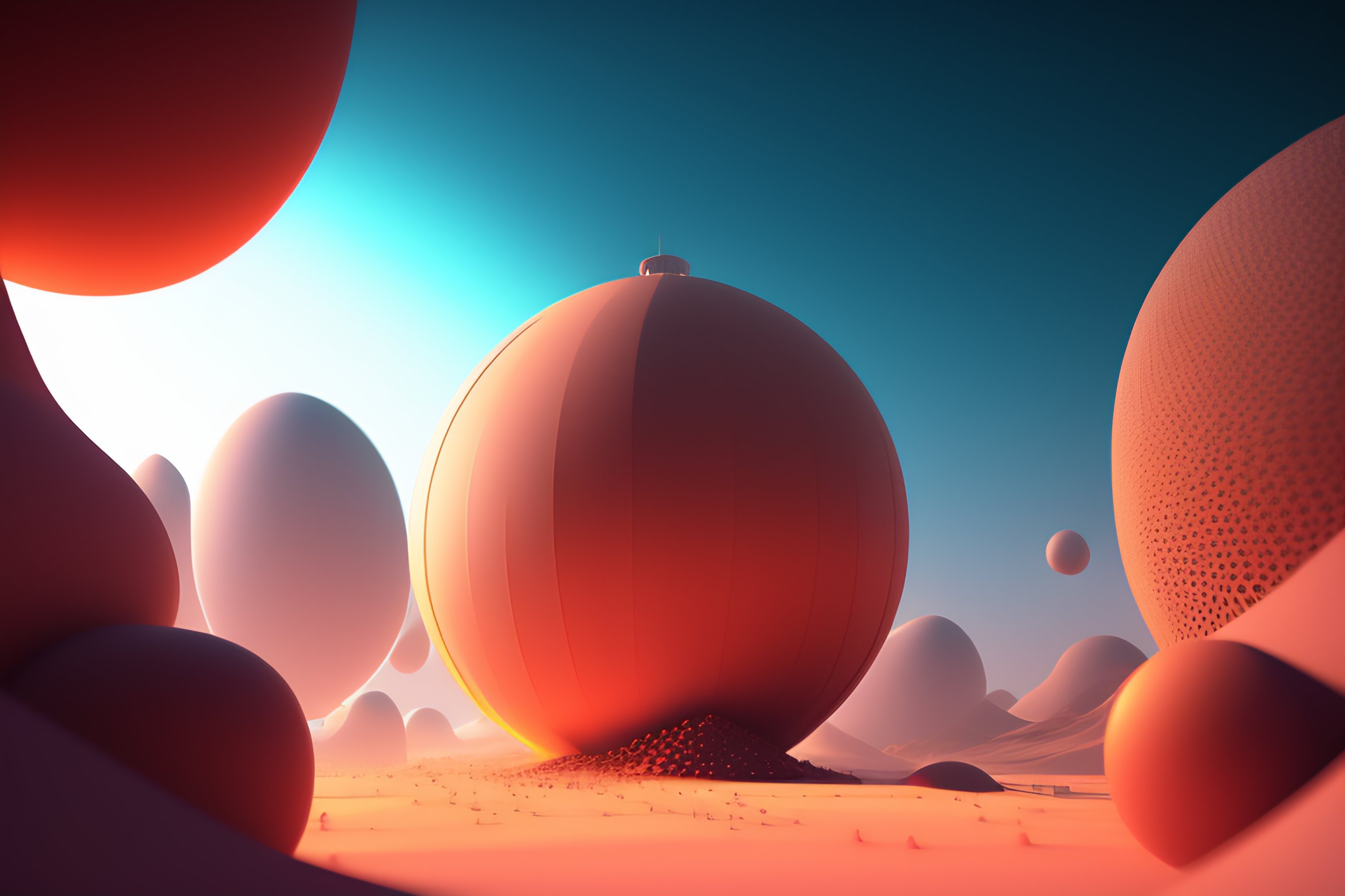 Lexica - Organic cellular molecular environment 3d render, beeple ...