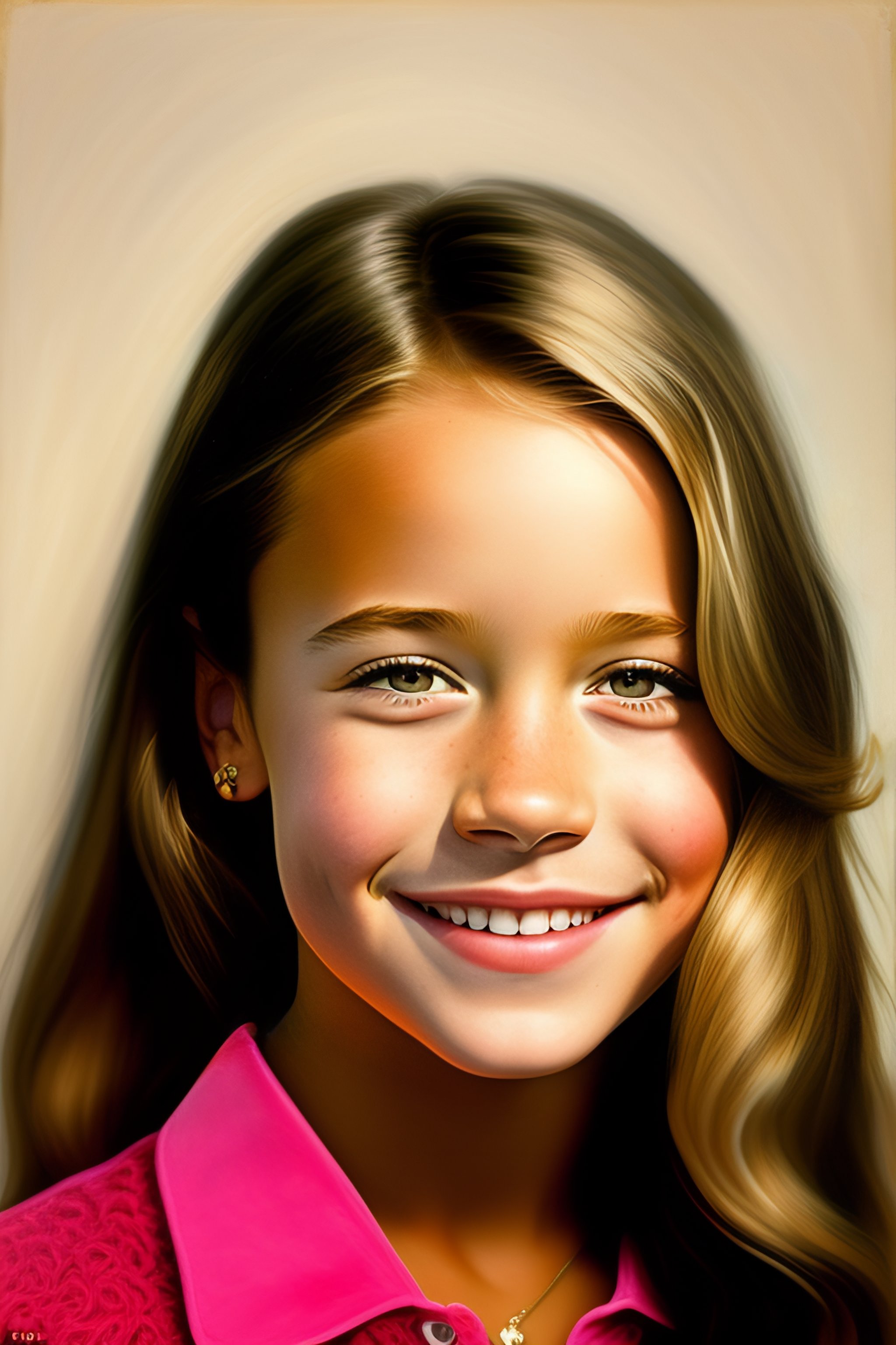 Lexica - College age Daughter of Brad Pitt and Hillary duff, portrait