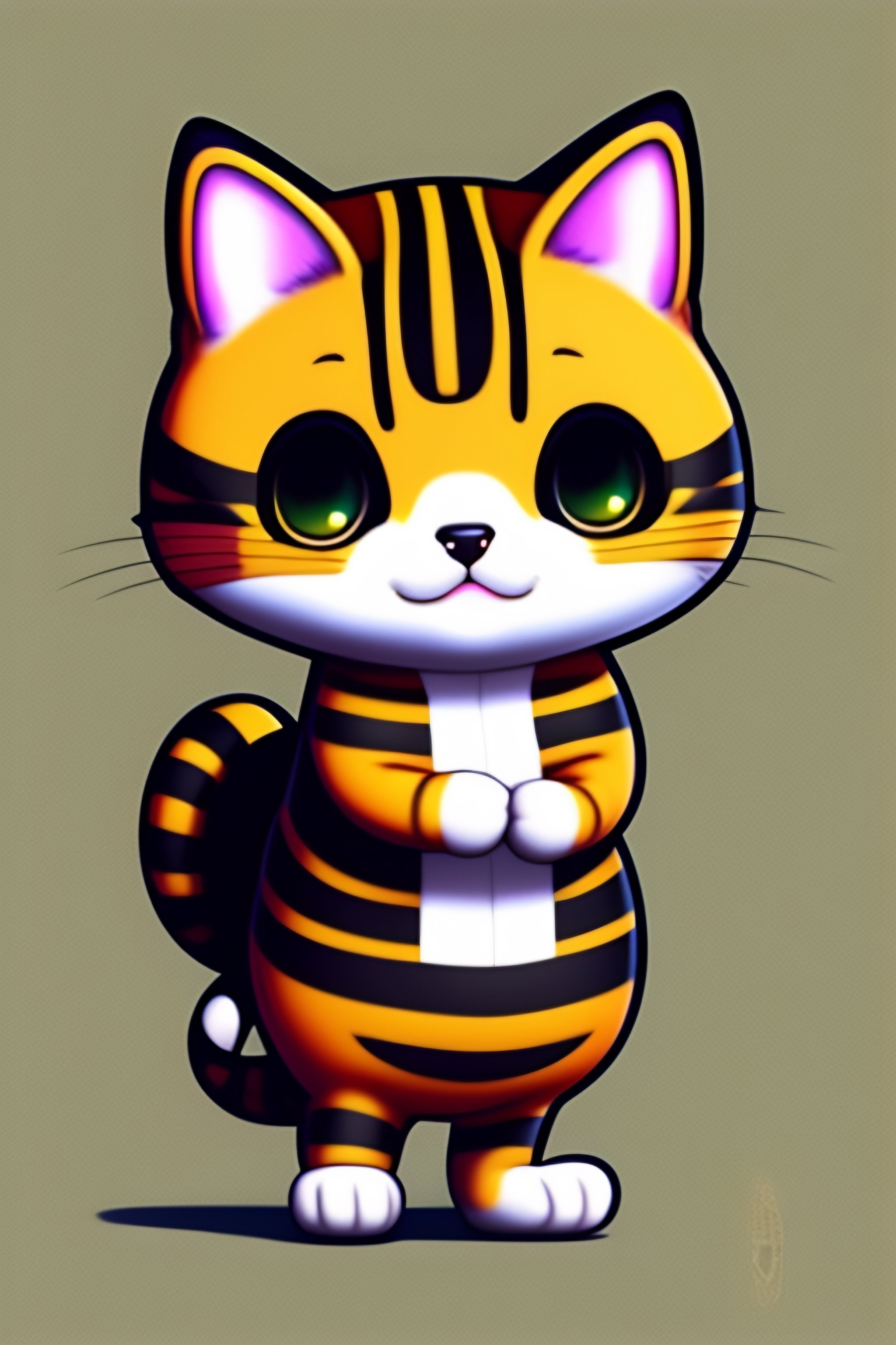 Lexica - Cute chibi cat dancing