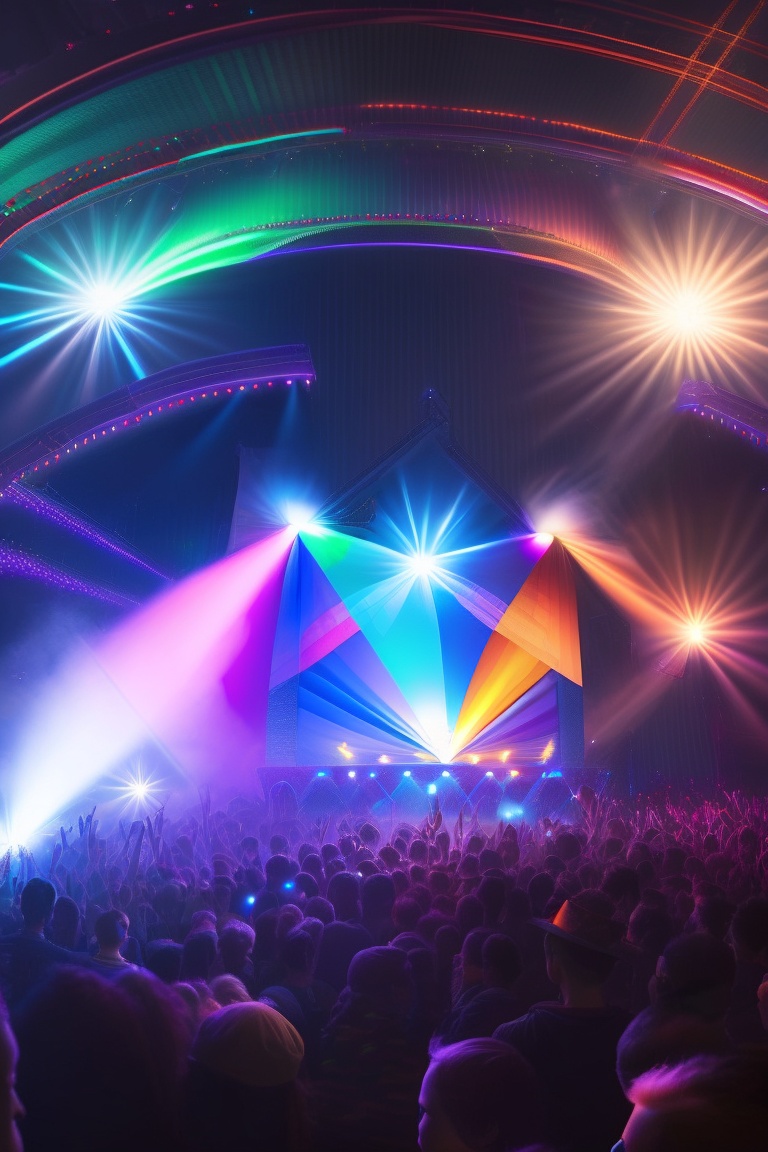 Lexica - Birthday Party Rave Scene, HD, Lasers and lights