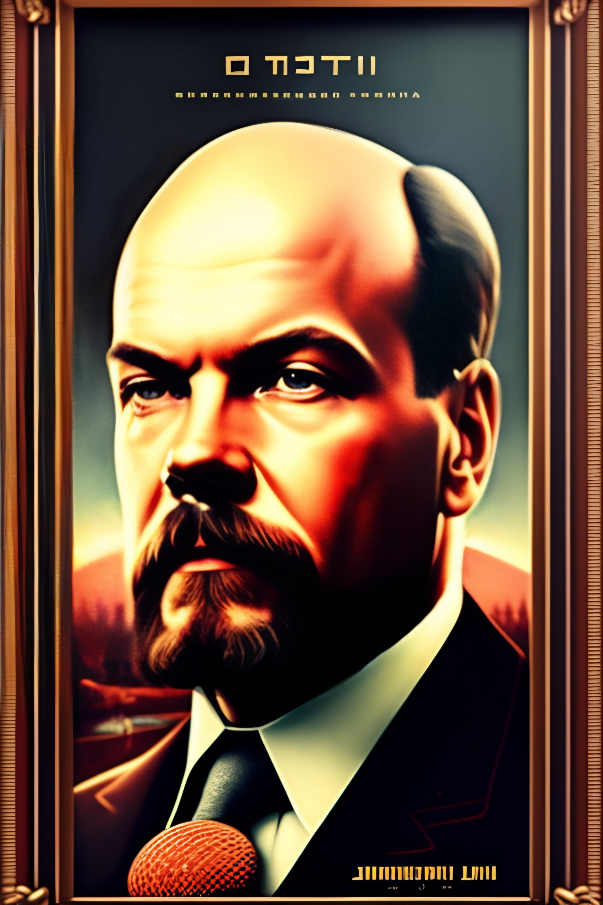 Lexica - Soviet retro futurism. Portrait of Vladimir Lenin