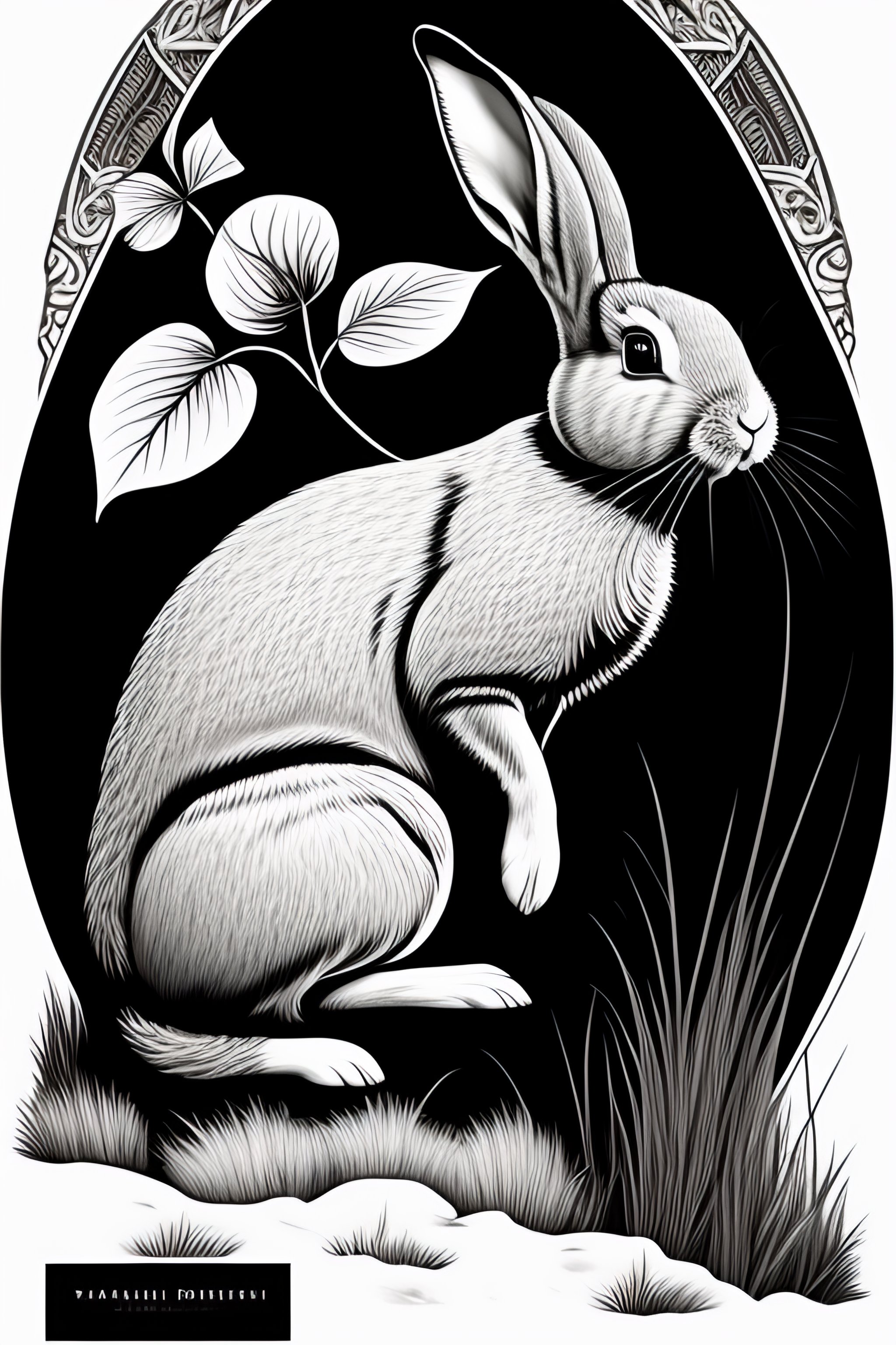 Lexica - Rabbit drawing in comic art nothing special only outlines