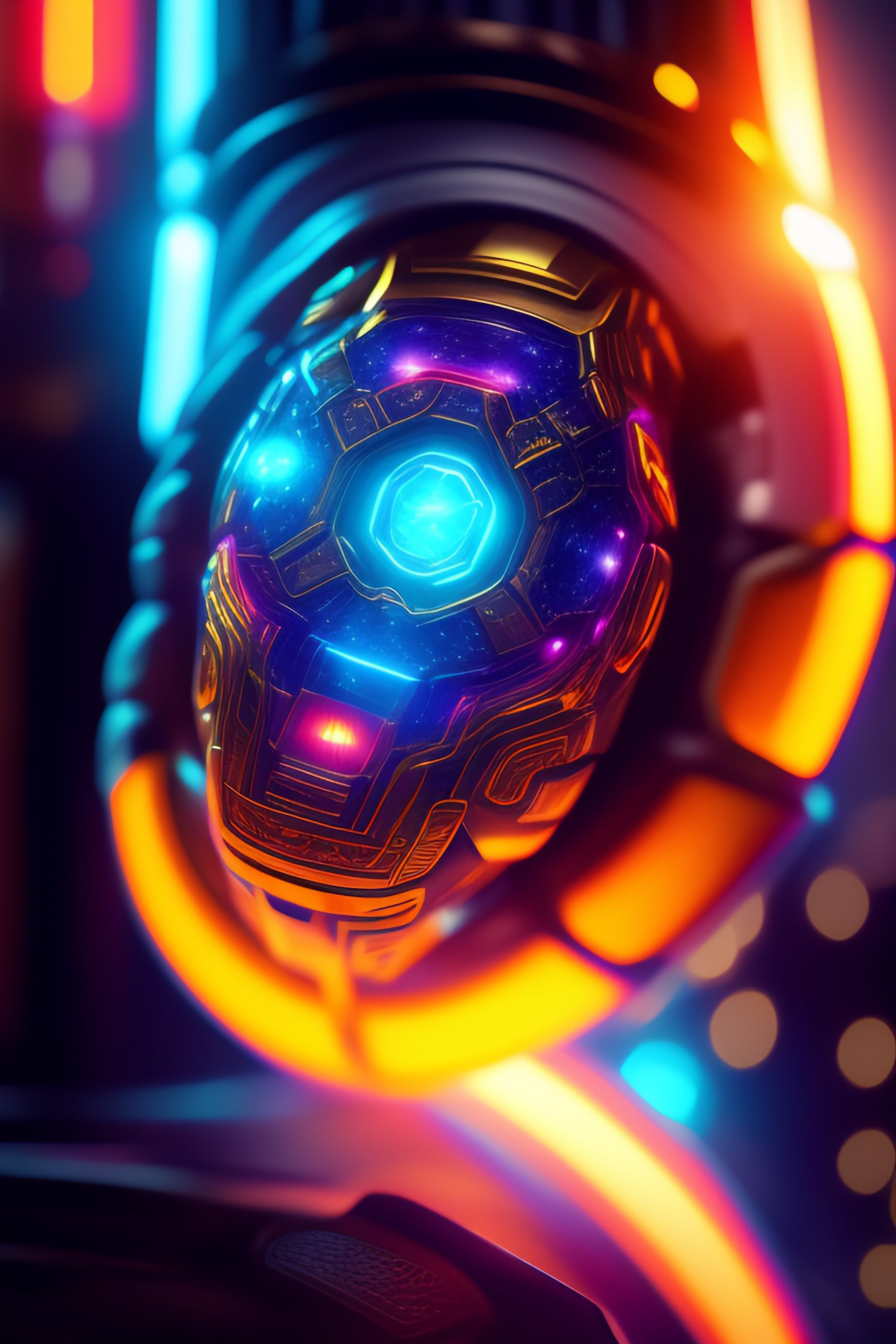 Lexica - Ultradetailed illustration of a mechanic gauntlet holding a ...