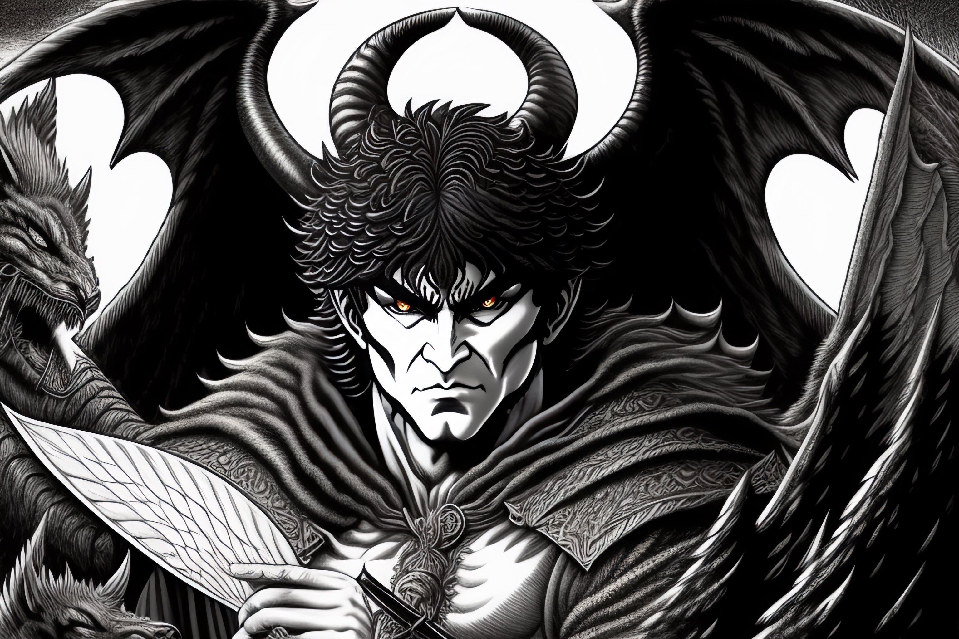 Lexica - Kentaru miura drawning of a demons hell,