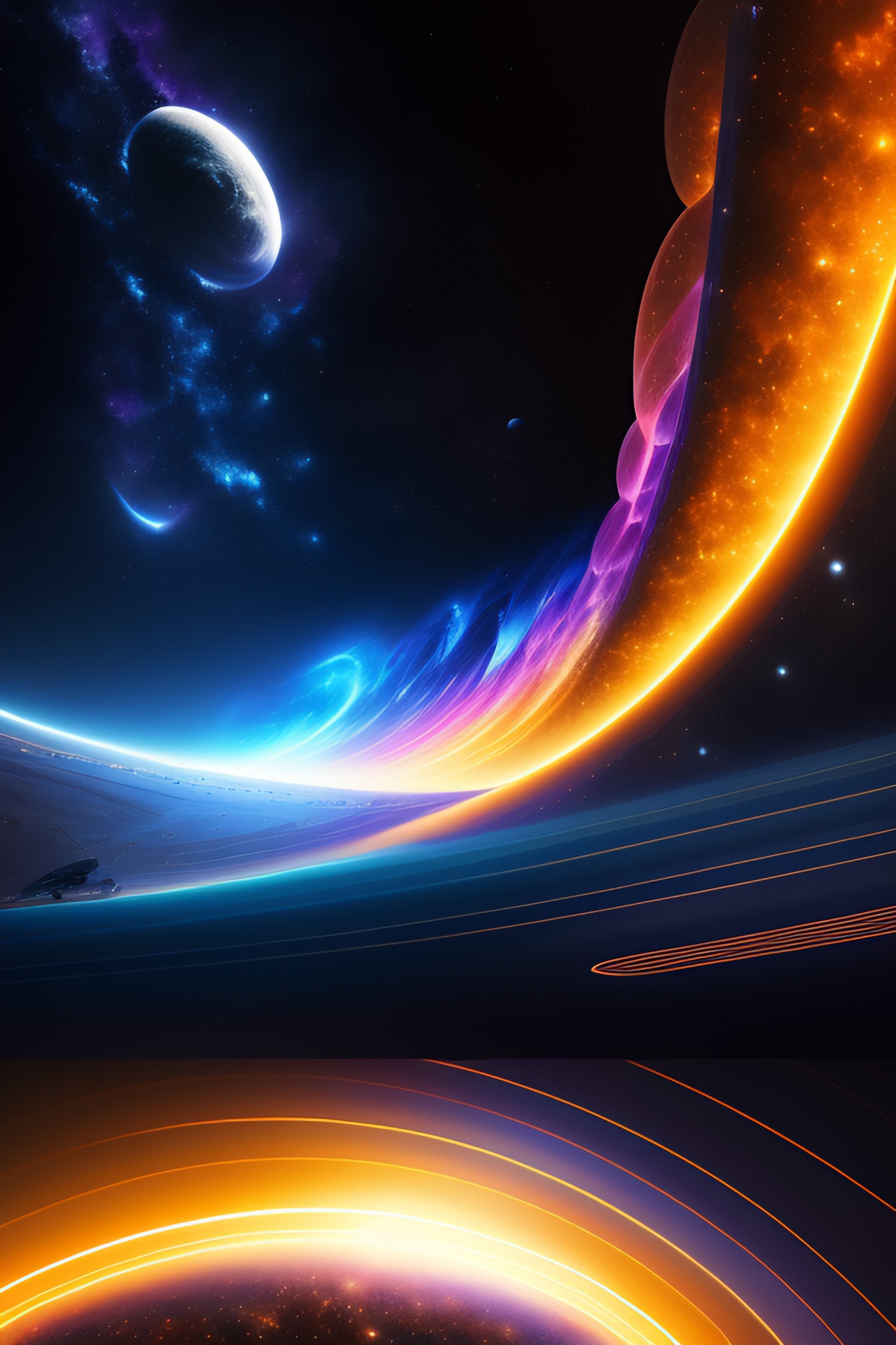 Lexica - Race track design around galaxies comets and blackholes for a ...