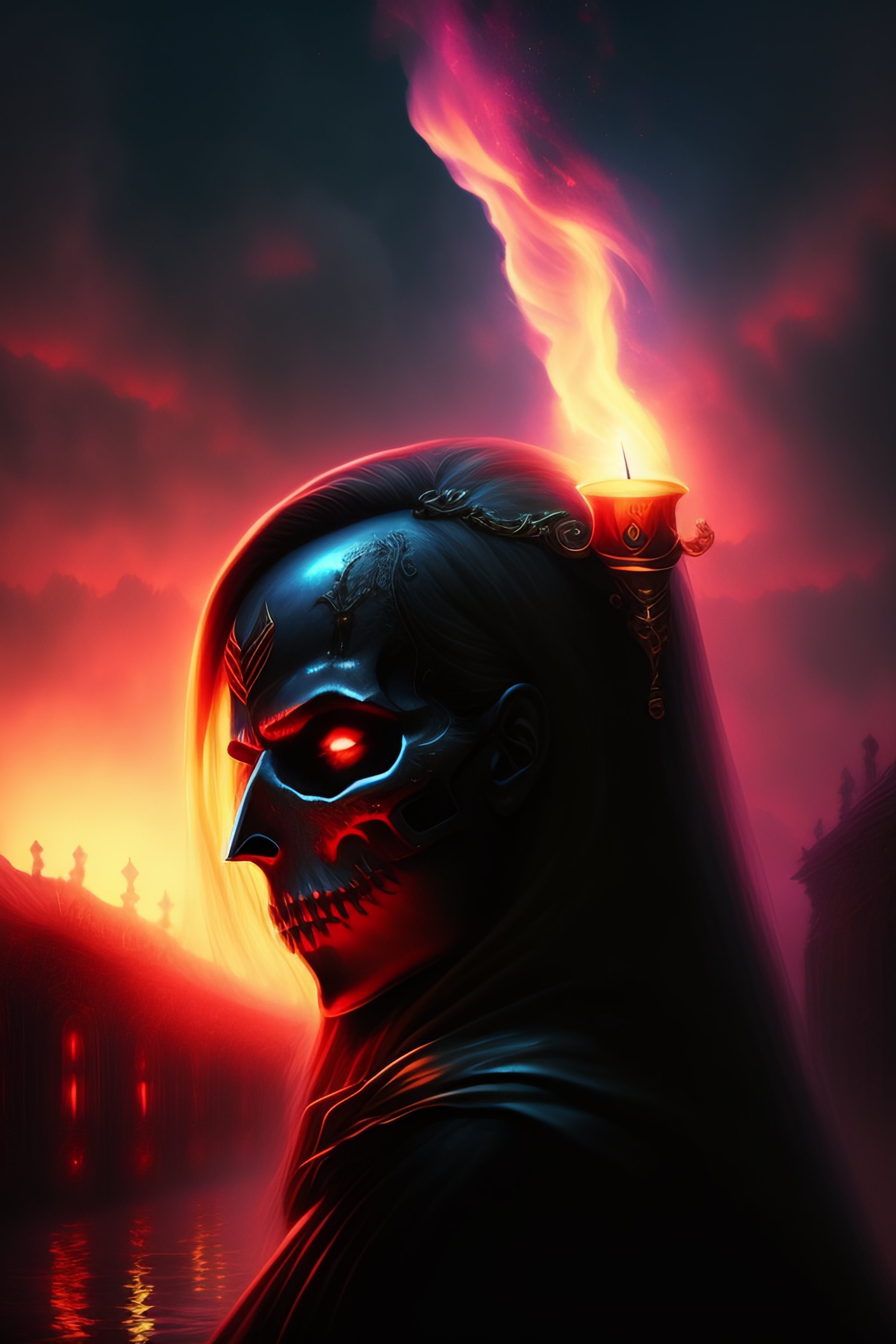 Lexica - A dark nightmare night hell dead