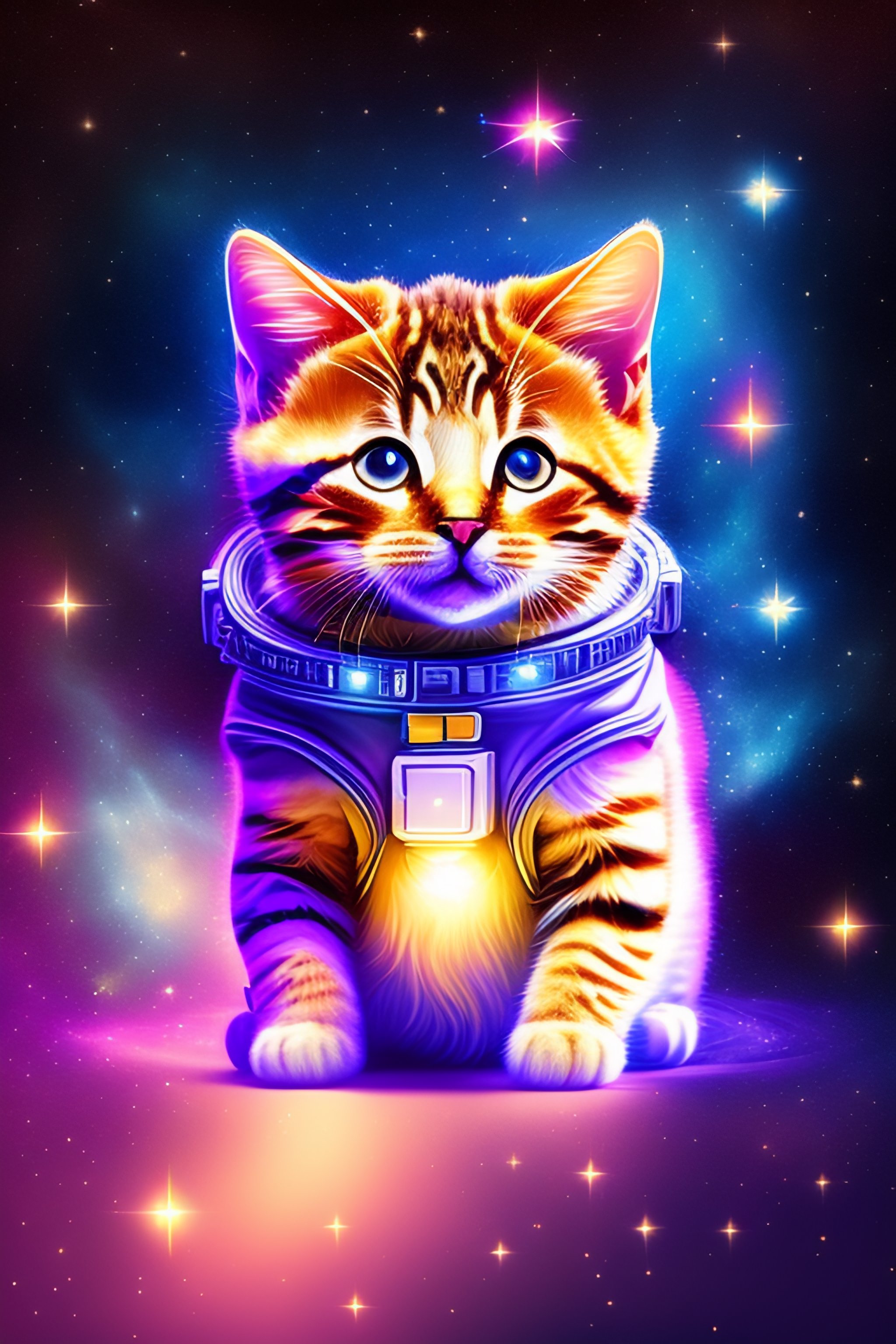 Funny Space Cat Wallpaper
