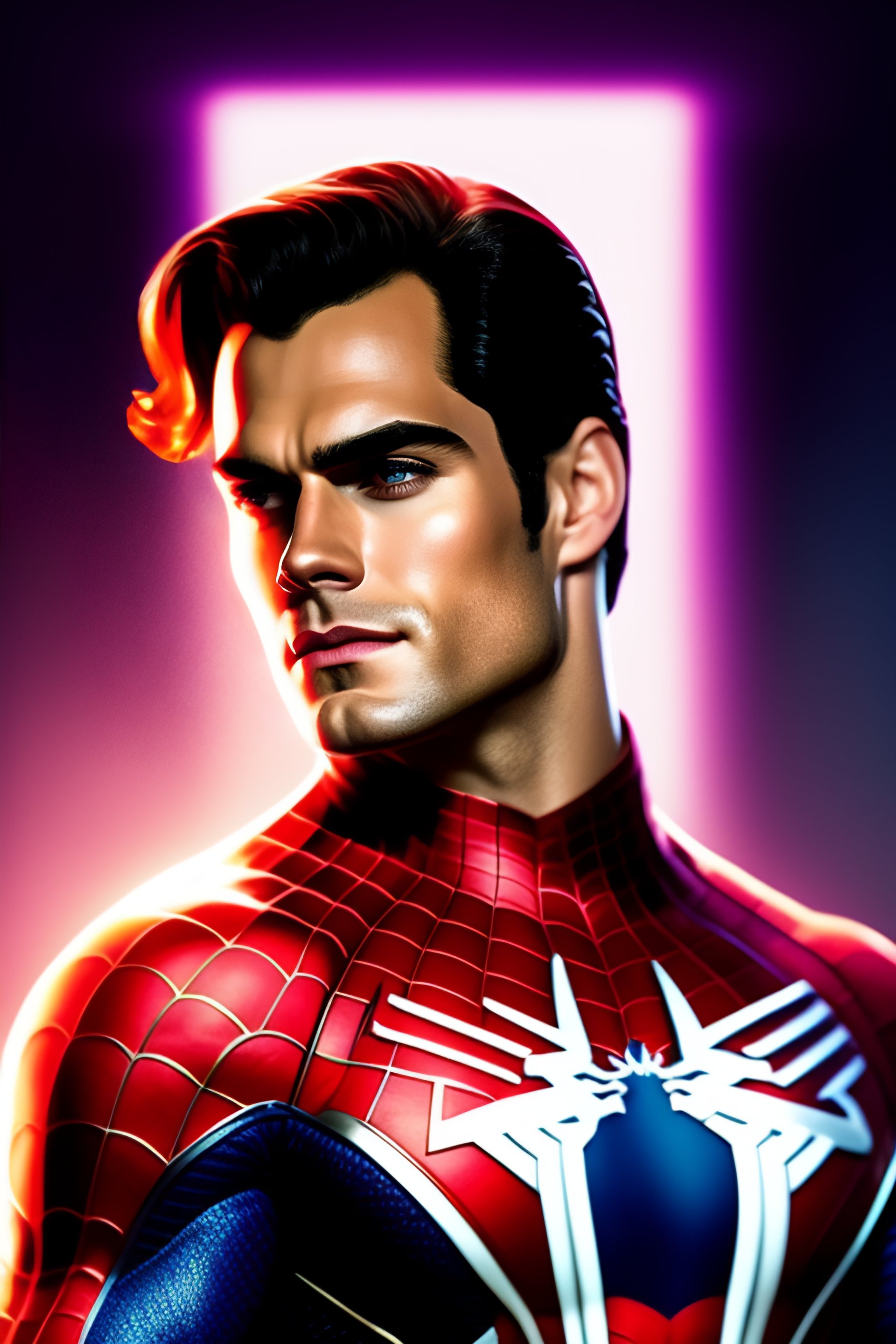 Lexica - Henry cavill as spider man 2099