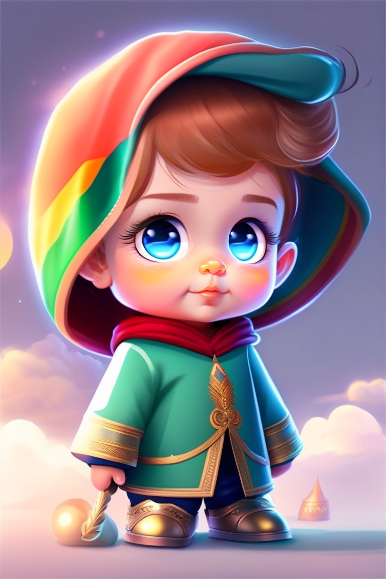 Lexica - Cute and adorable cartoon baby, fantasy, dreamlike, super cute ...