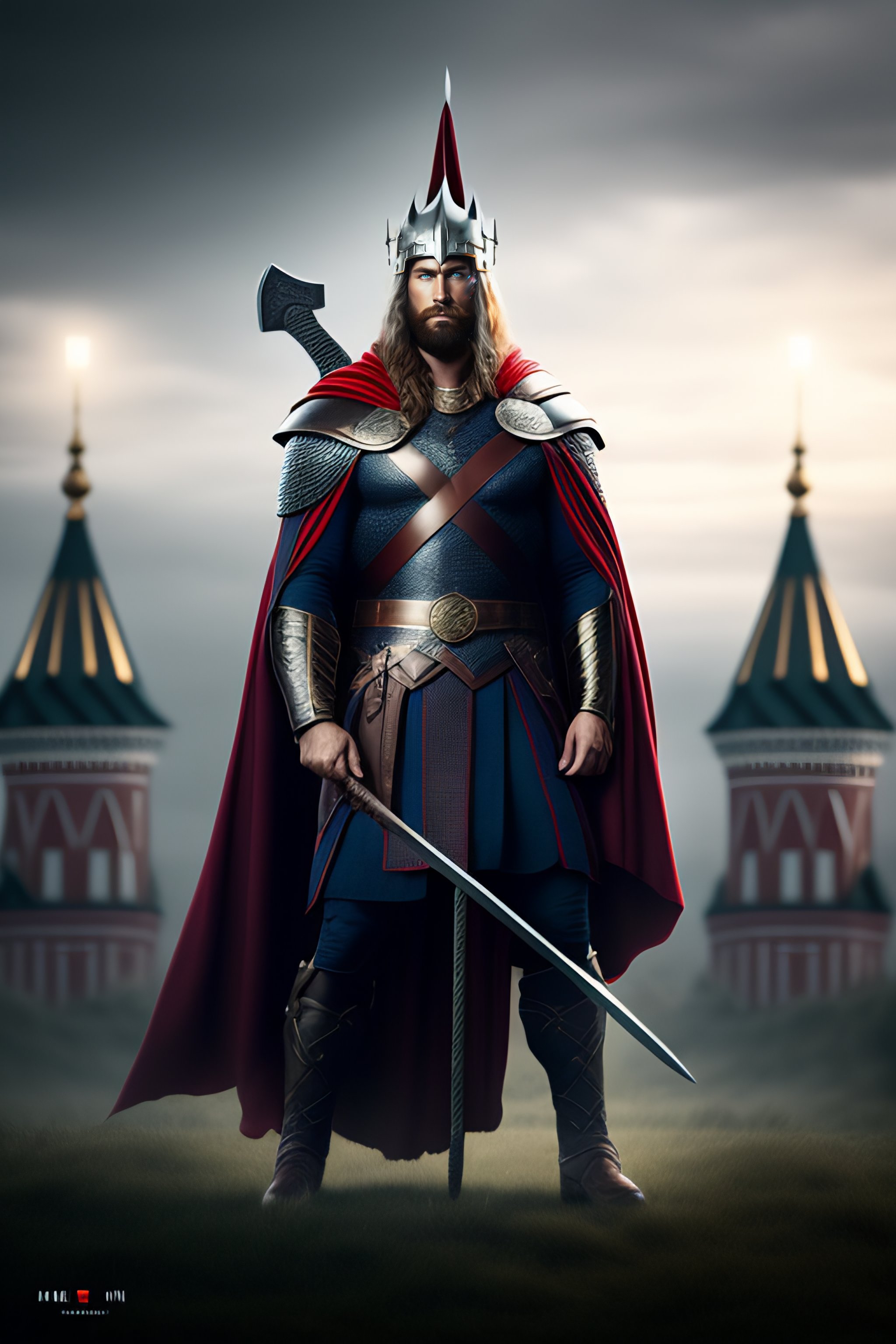 Lexica - The full-lendth Thor as Russian (((knigth))) and body armor ...